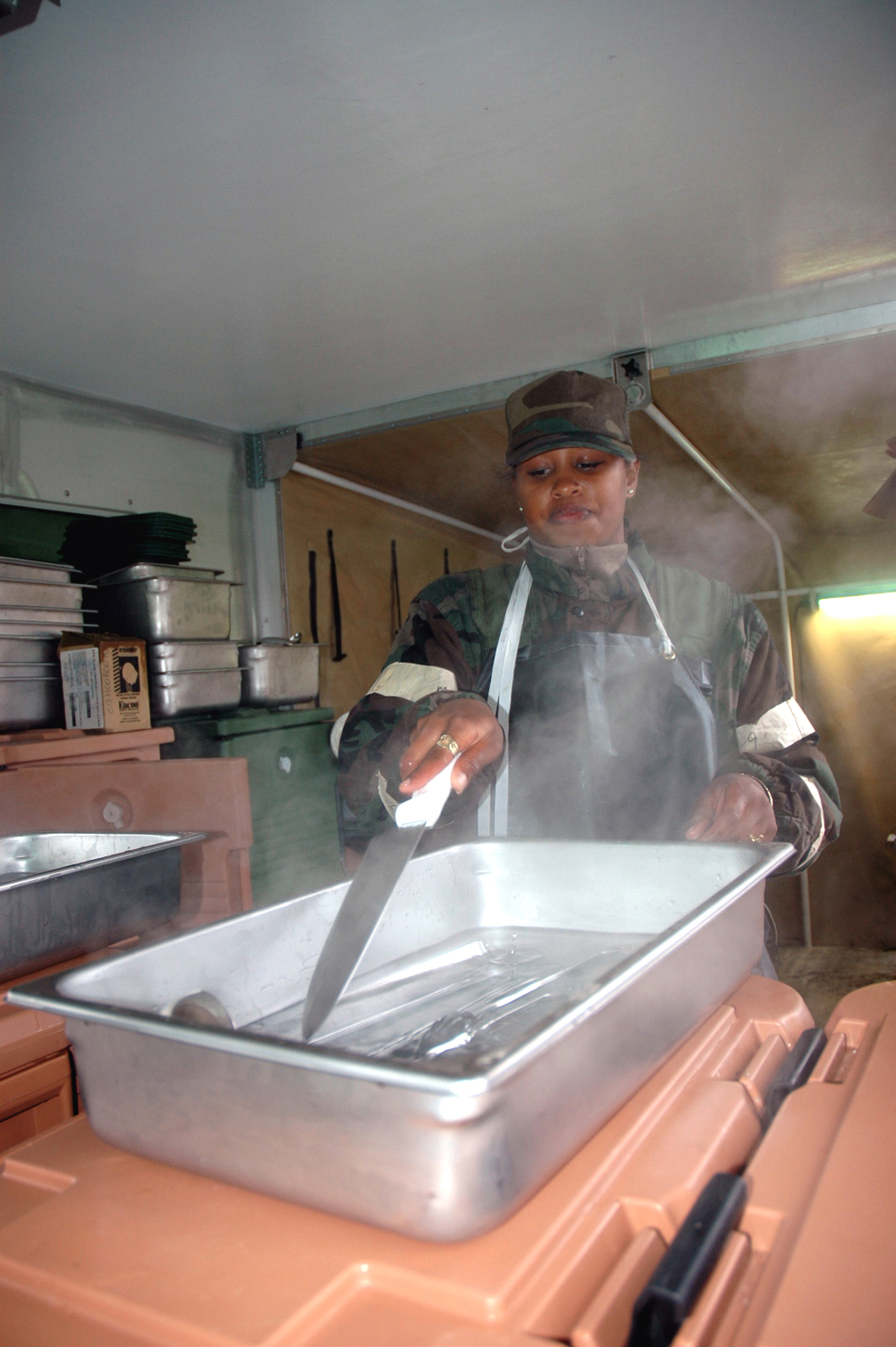 Services Airmen train, practice use of expeditionary kitchen at Eagle ...