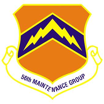 The Shield of the 56th Maintenance Group, LUKE AIR FORCE BASE, Ariz.