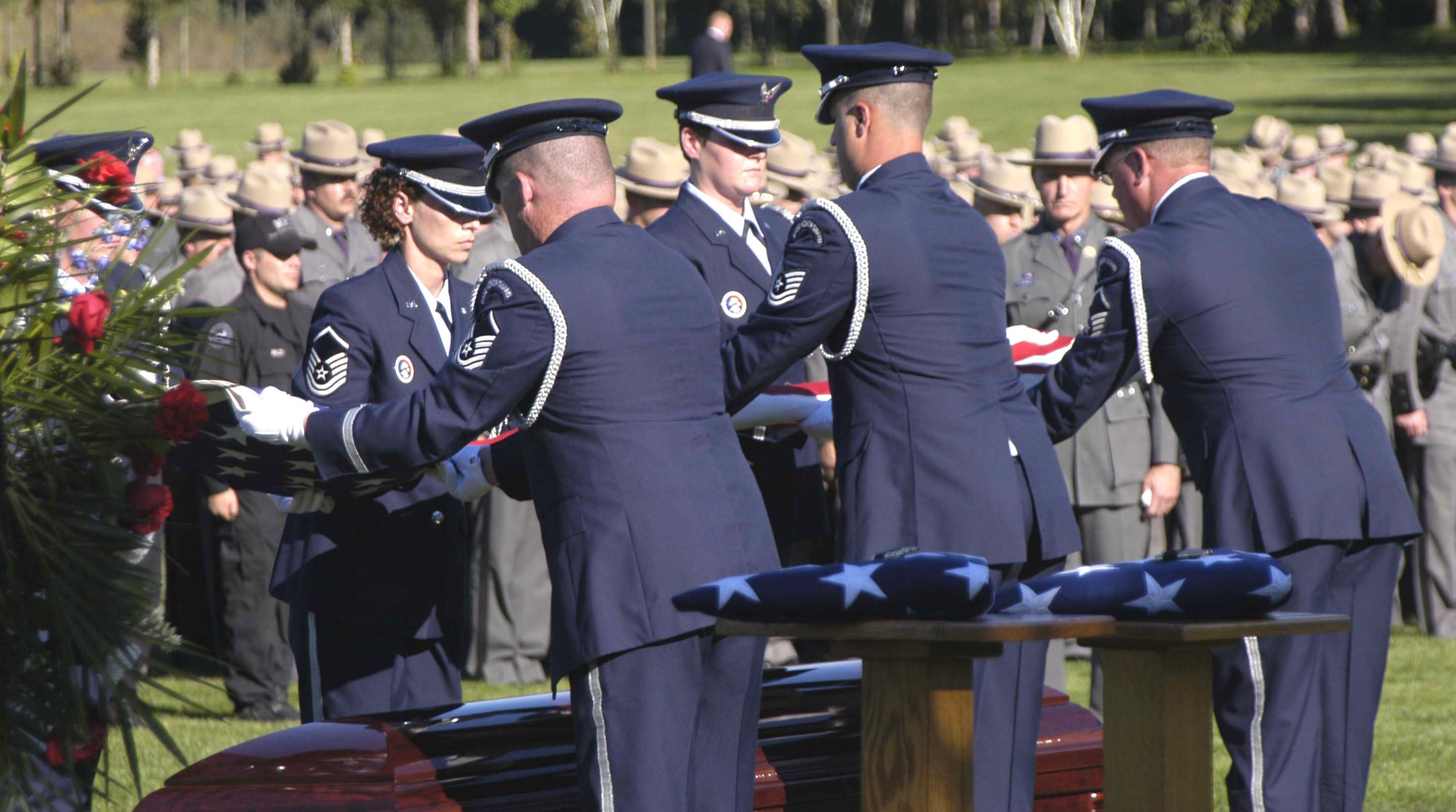 Airmen pay tribute to fallen guardsman