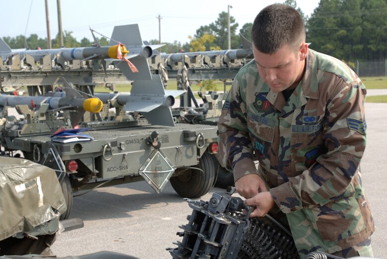 Airman checking munitions on Air Force birthday > U.S. Air Force ...