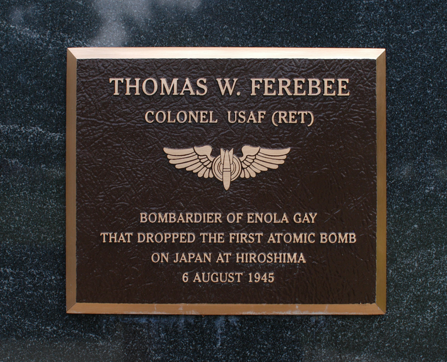 Col. Thomas W. Ferebee memorial