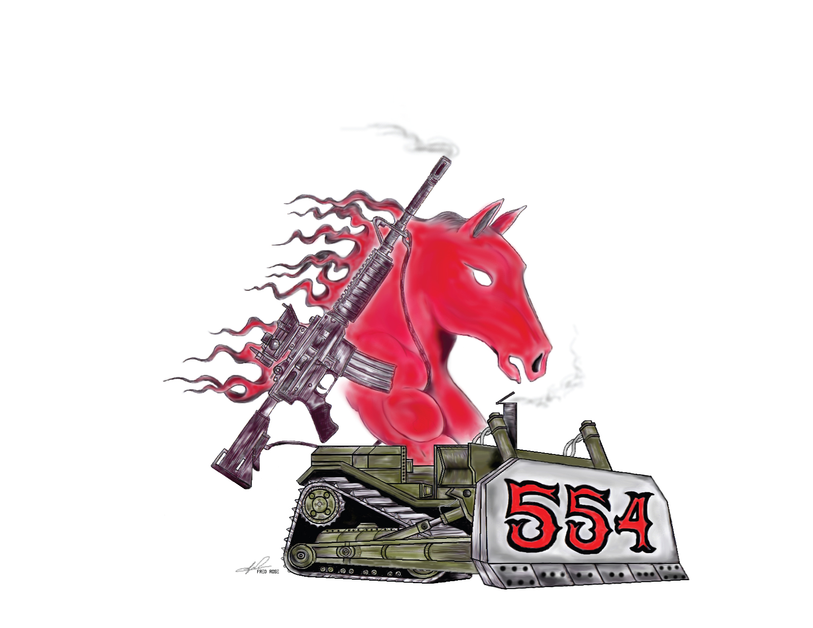 Red Horse Image (Color)