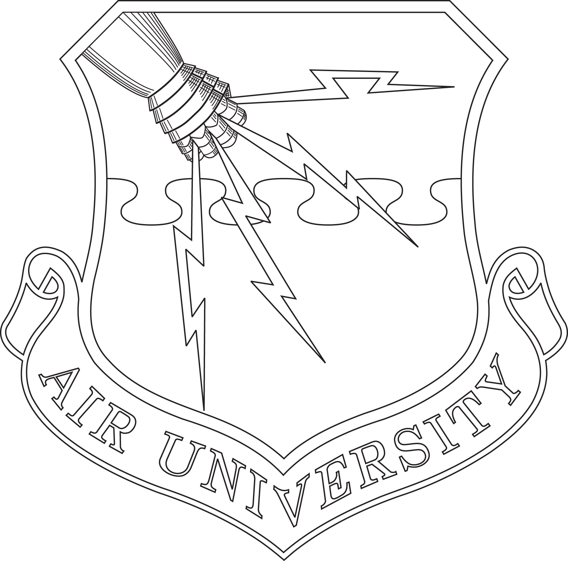 Air University Shield (Black&White)