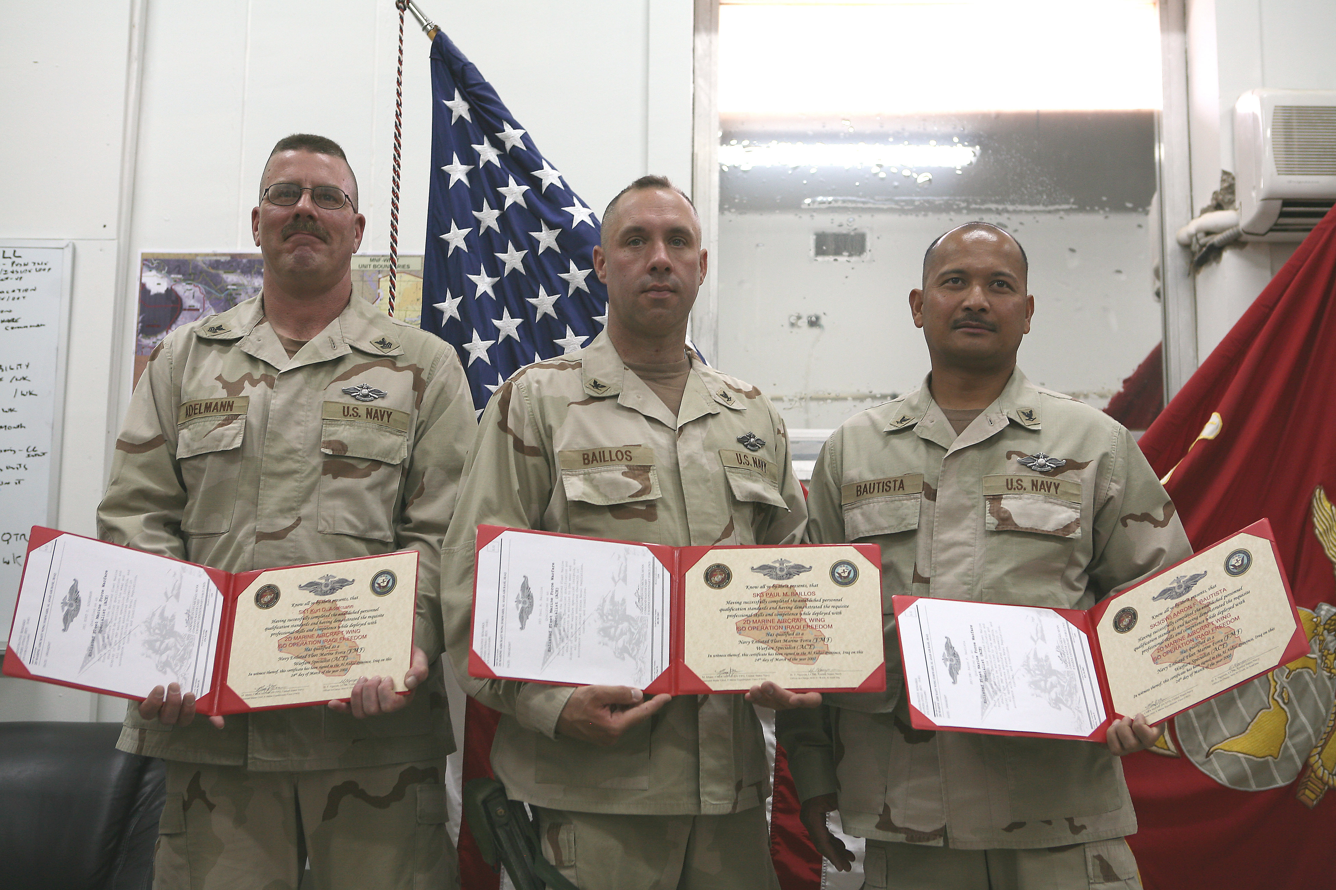 MACH team Sailors earn FMF pins > 2nd Marine Aircraft Wing > Article View