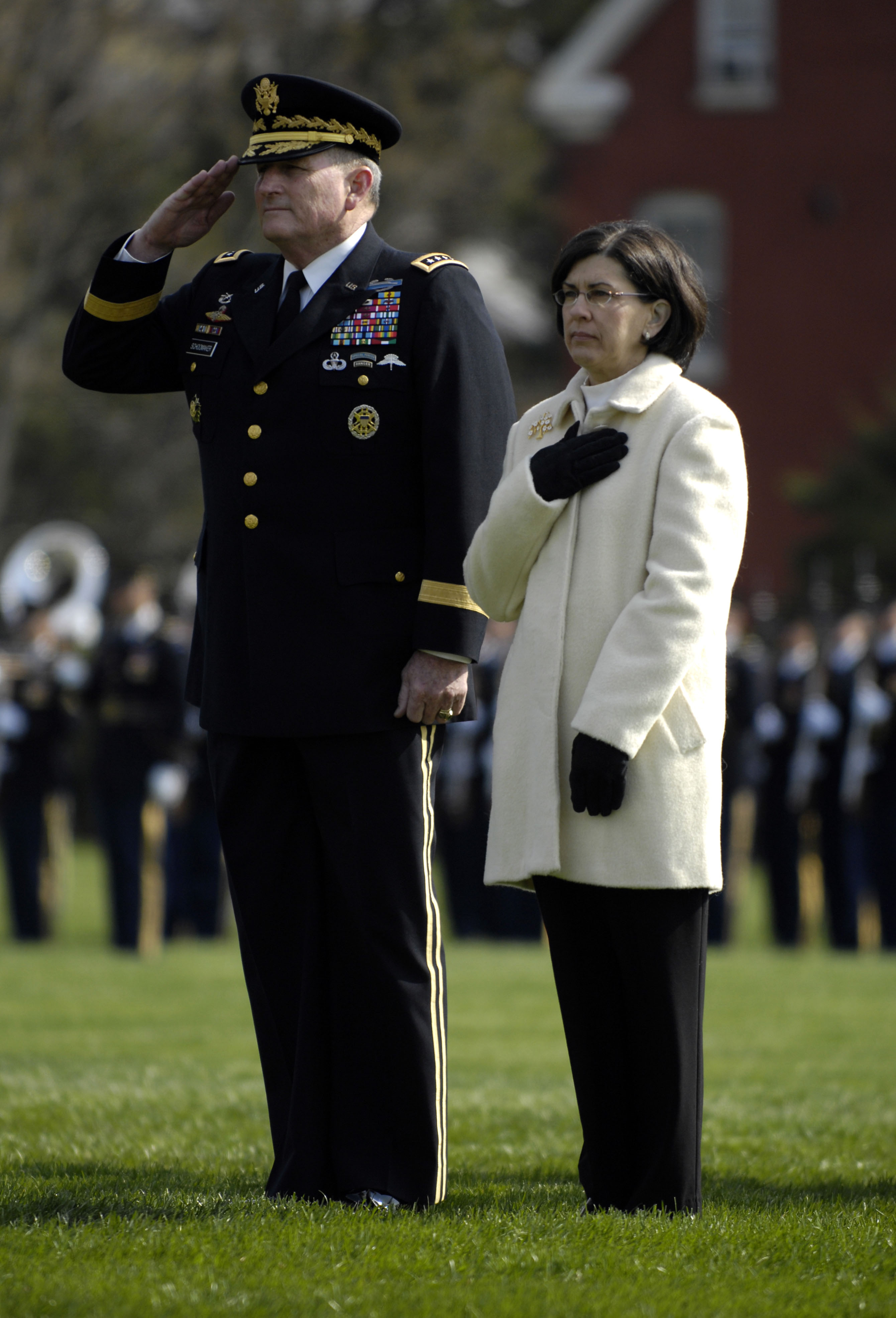 U.S. Army Chief of Staff Gen. Peter J. Schoomaker and his wife Cindy ...