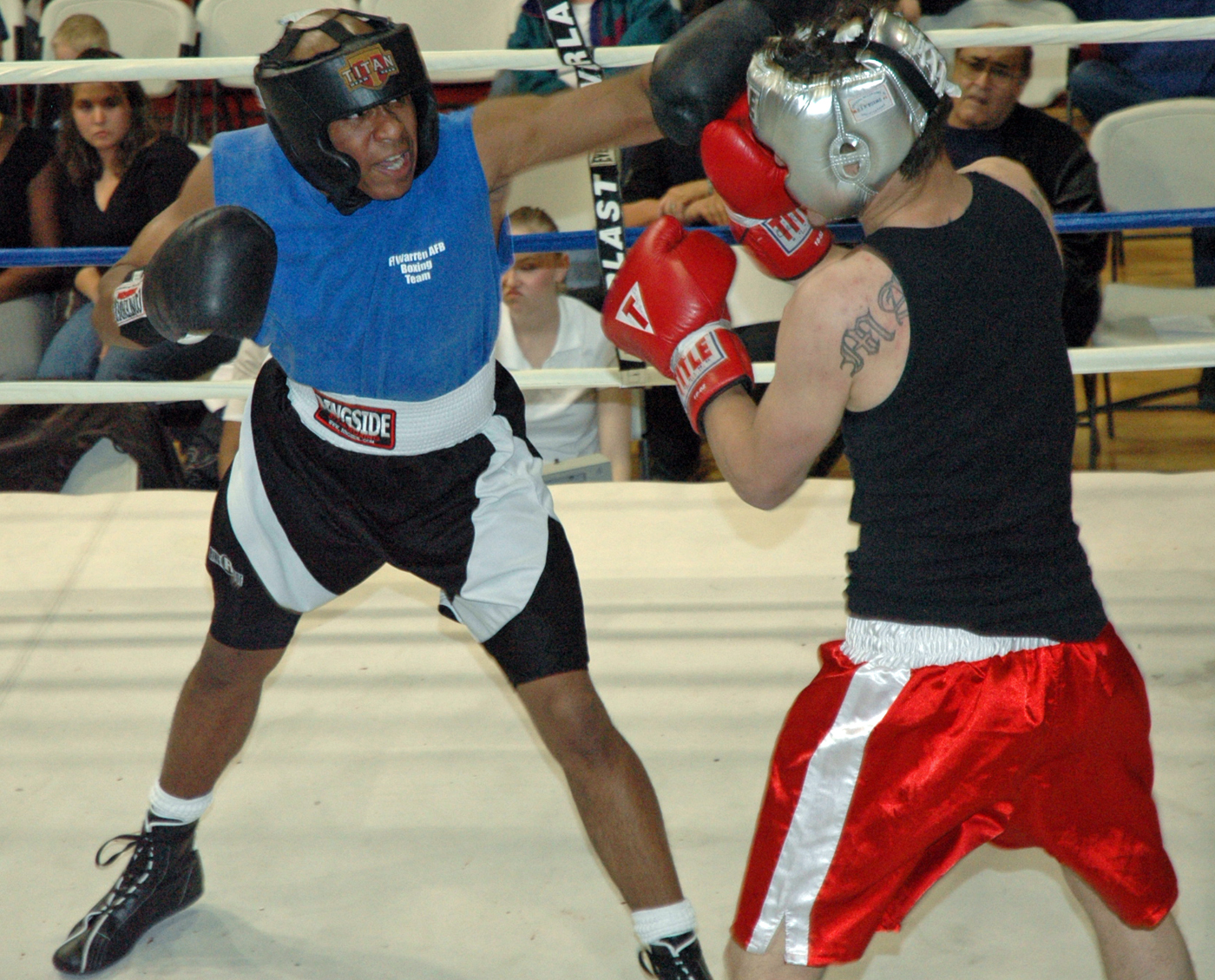 Warren Airmen in a knock-out boxing exhibition > F.E. Warren Air Force ...