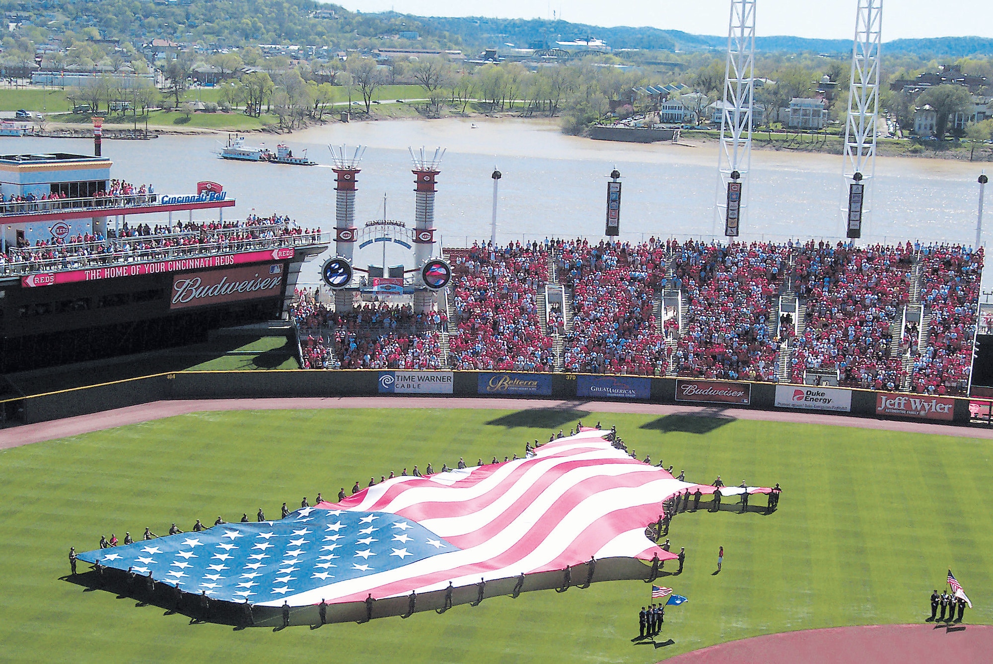 Wright-Patt's own take part in Reds' opening day festivities > Wright ...