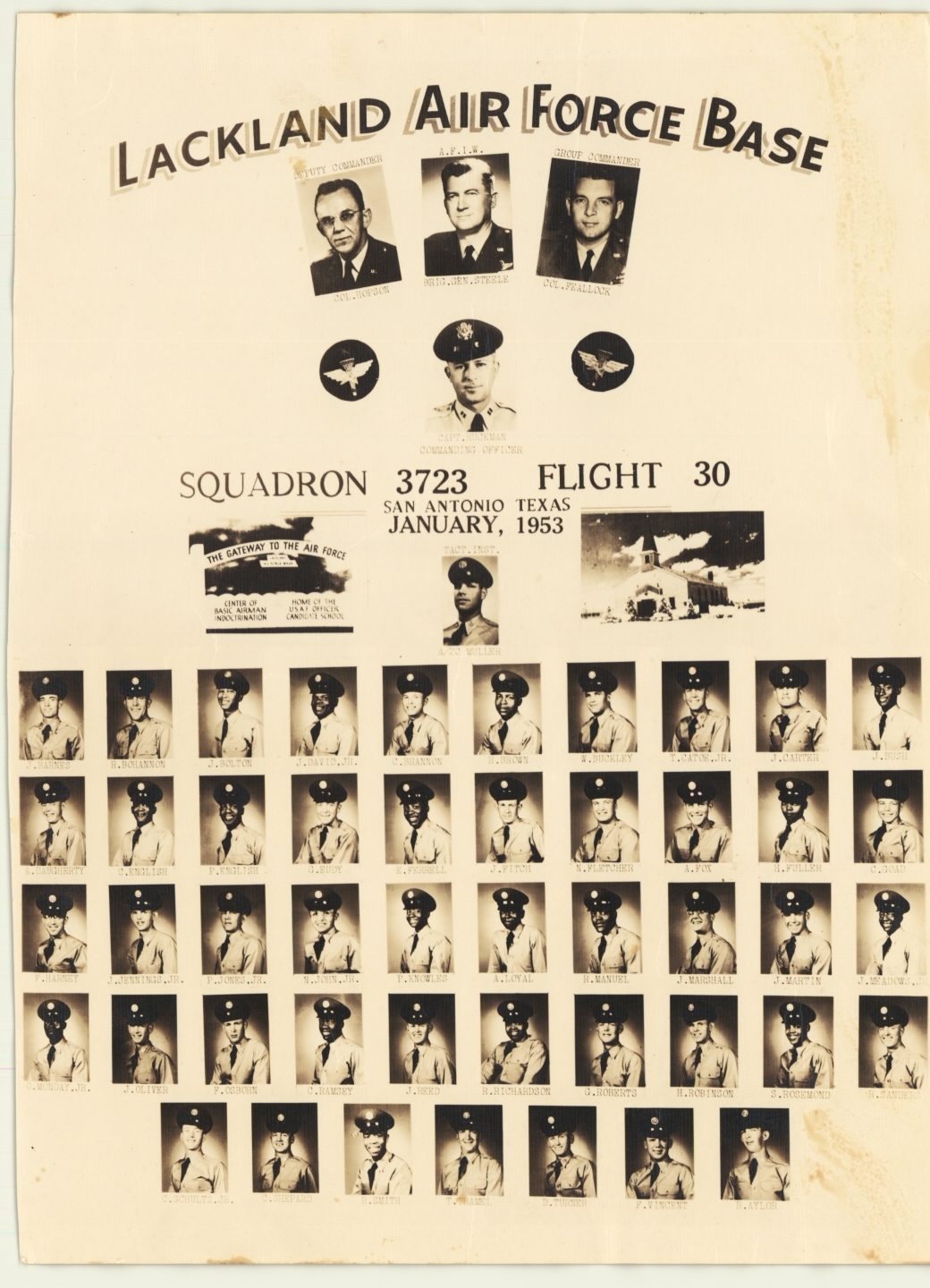 3723 Flt 030 Jan 1953