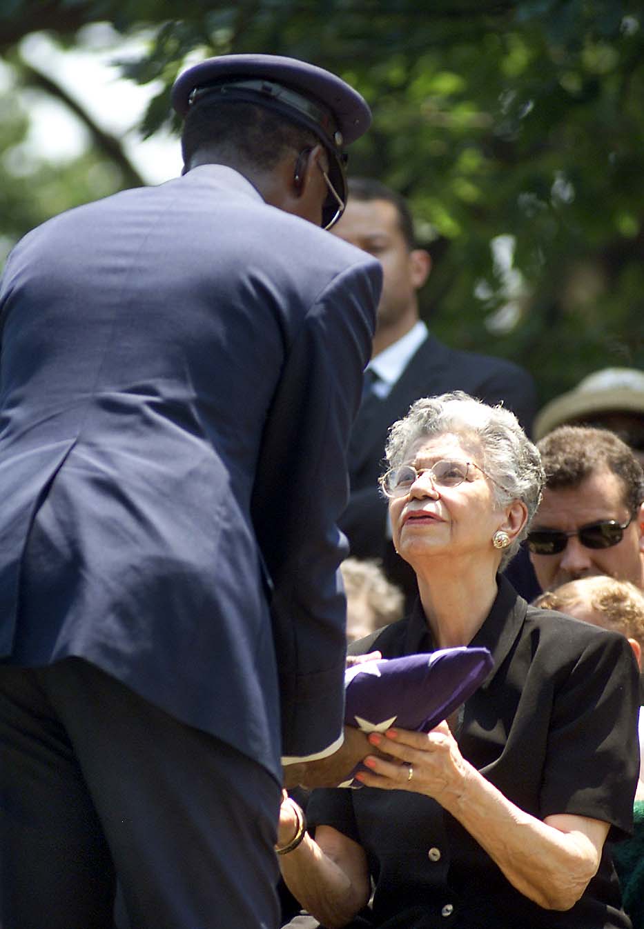 Gen. Lester L. Lyles, commander of Air Force Material Command, presents ...