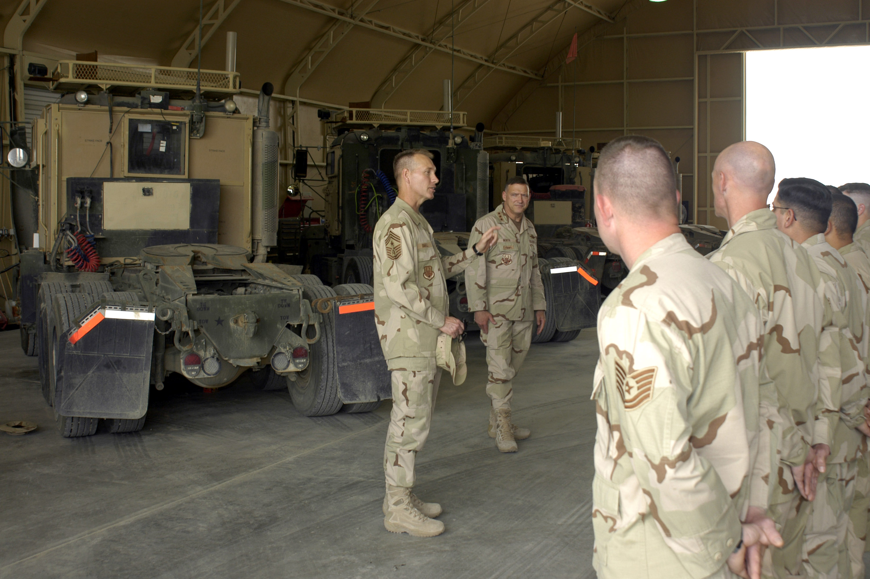 CENTAF leaders visit Airmen at nontraditional places > Air Force > News