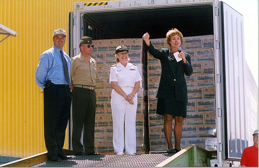 Steve DeBolt of the Mayflower Van and Storage Co., Marine Corps Brig ...