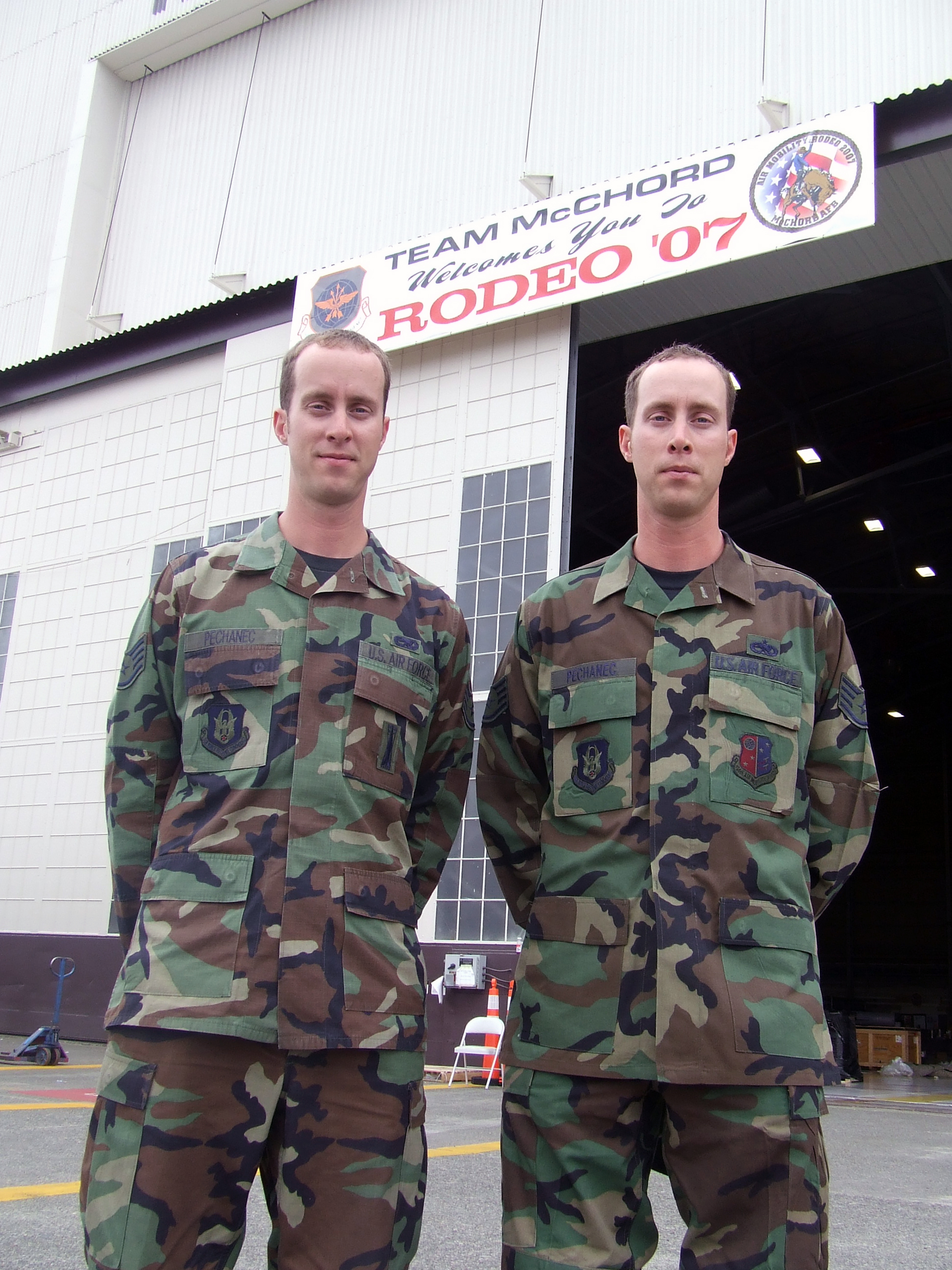 McGuire twin staff sergeants mark Air Mobility Rodeo 2007 as a special ...