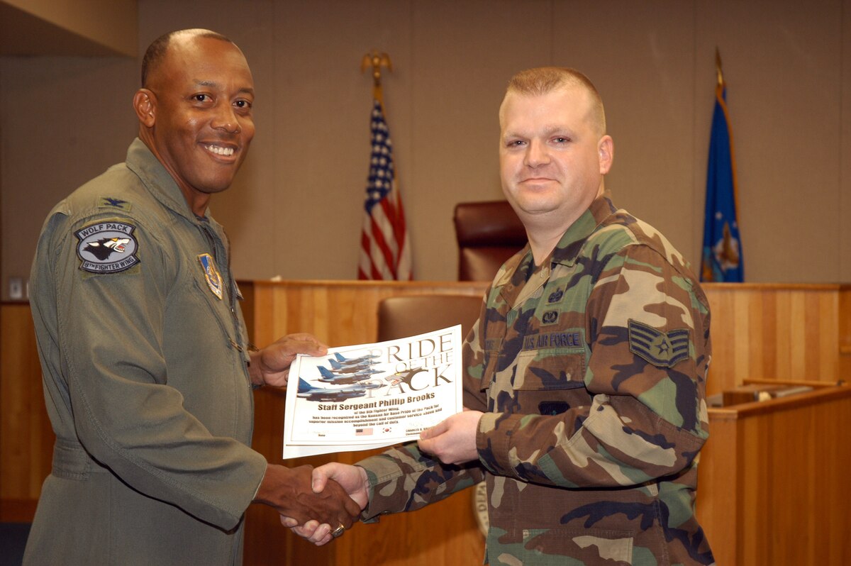 Pride of the Pack: Staff Sergeant Phillip Brooks > Kunsan Air Base ...