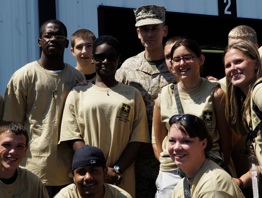 Marine Gen. Peter Pace, chairman of the Joint Chiefs of Staff, poses ...
