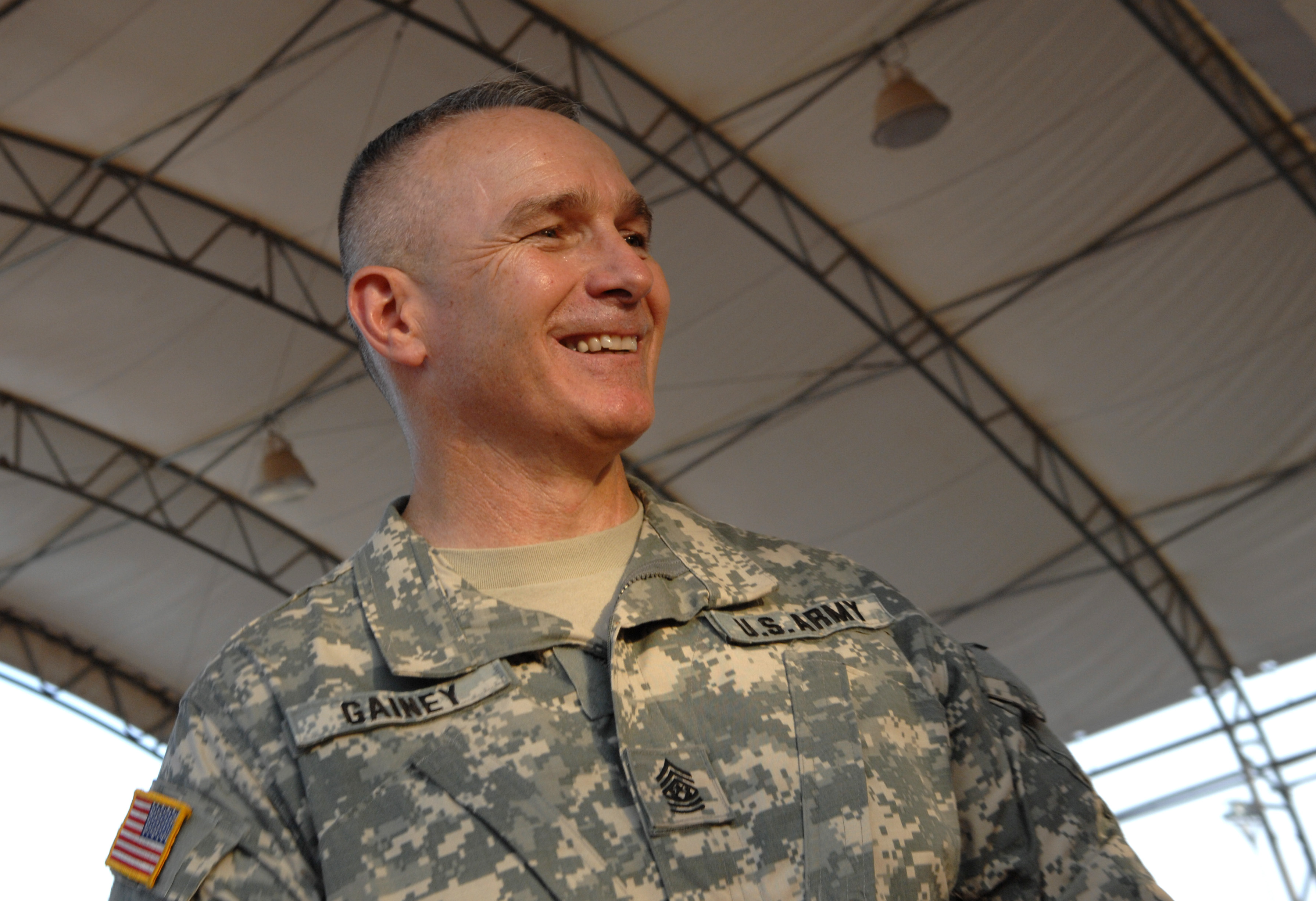 Command Sgt. Maj. William Gainey, senior enlisted advisor to the ...