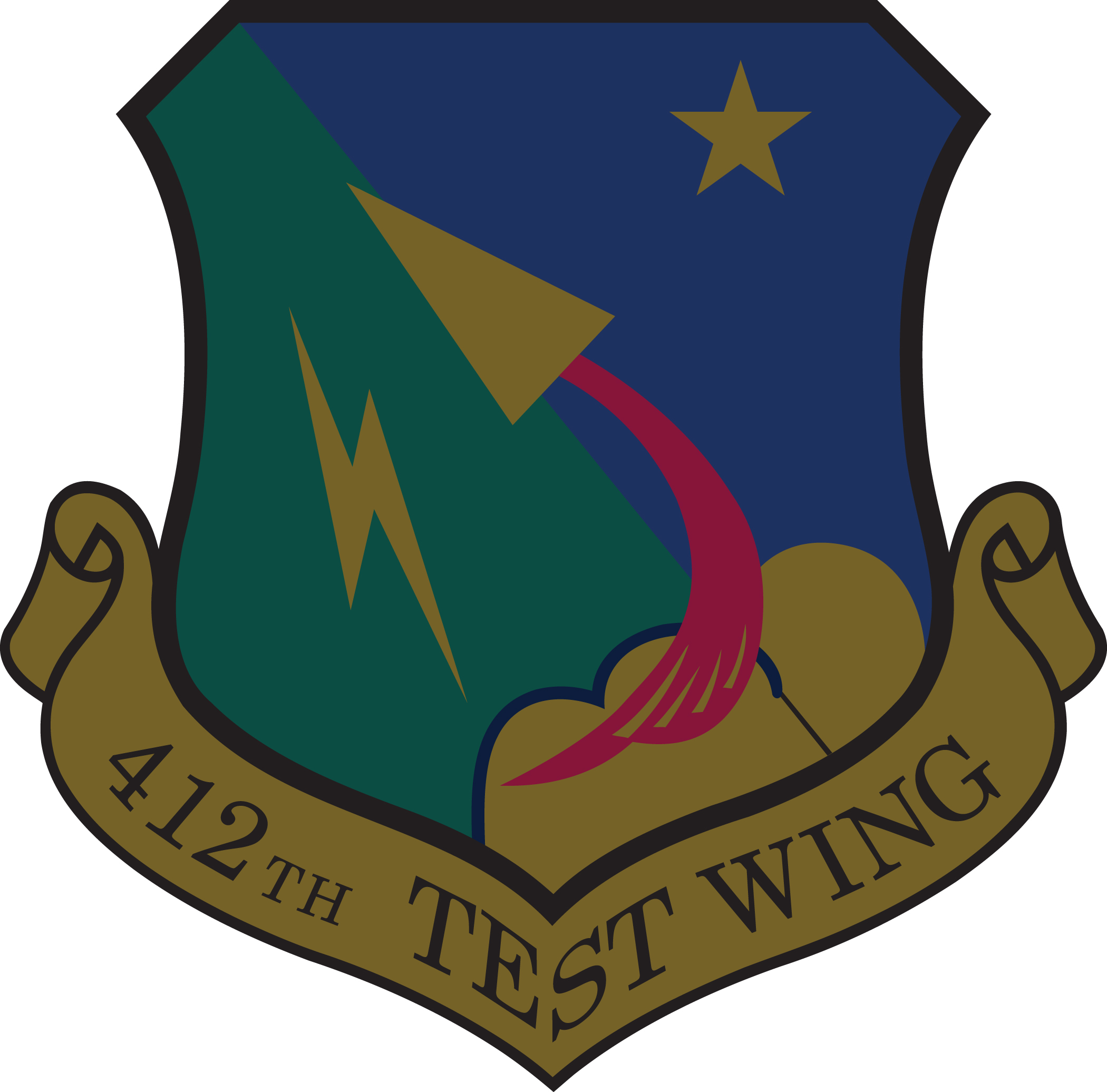 412th Test Wing Shield (Camouflage)