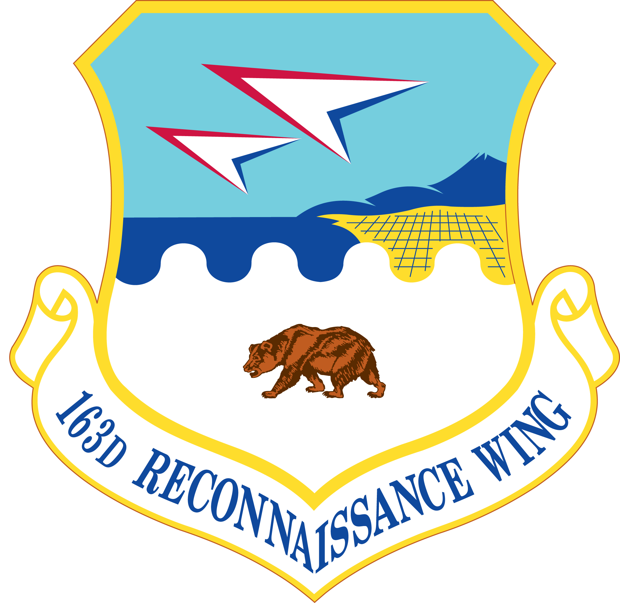 163d Reconnaissance Wing Shield (Color)