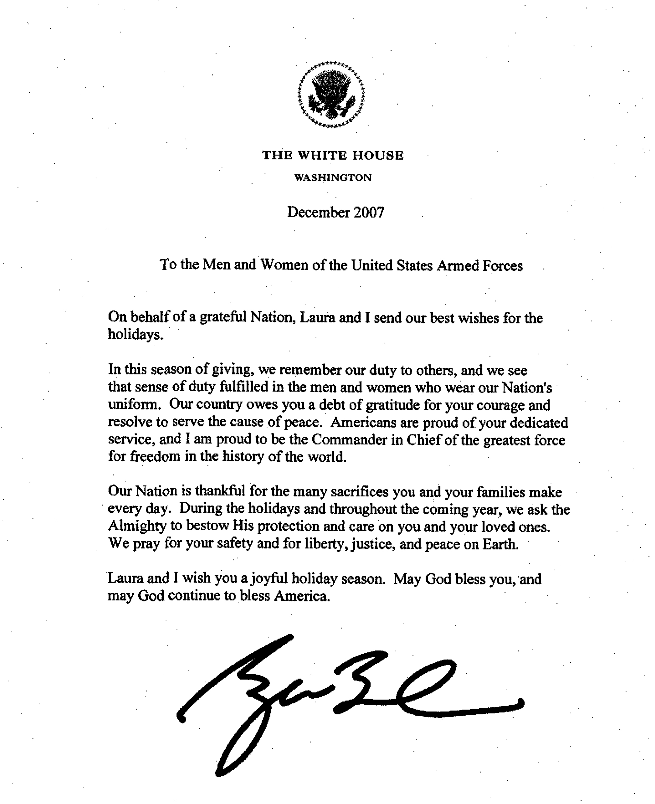 Holiday Letter