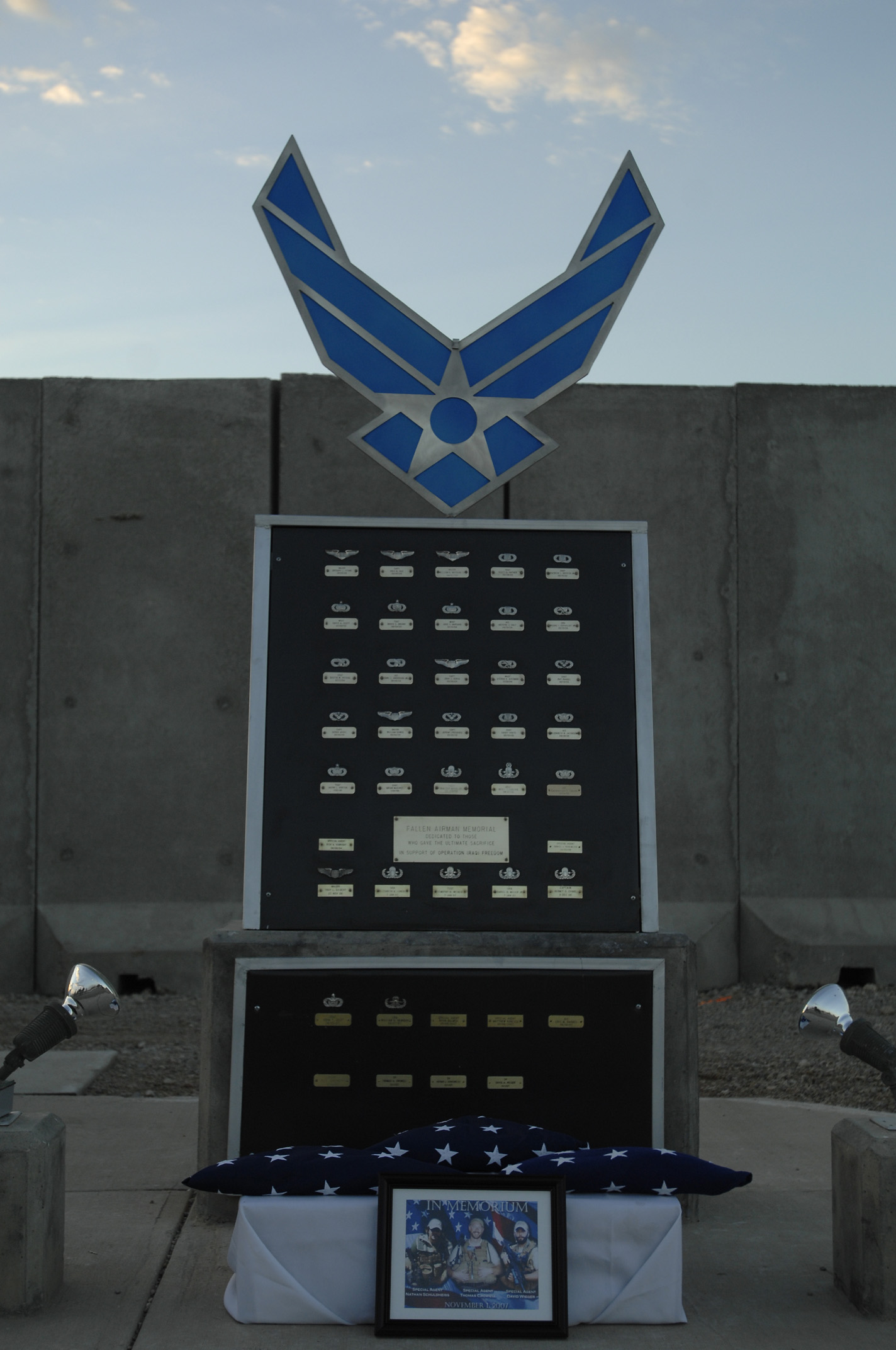 OSI agents names added on Ali memorial