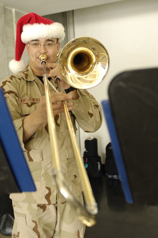 USCENTAF Band "Hot Brass" enterains in Kyrgyzstan.