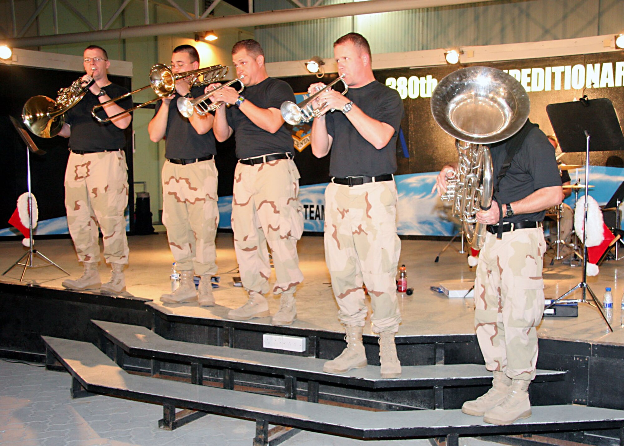 CENTAF Band's "Hot Brass" brings cheer to deployed troops and ...