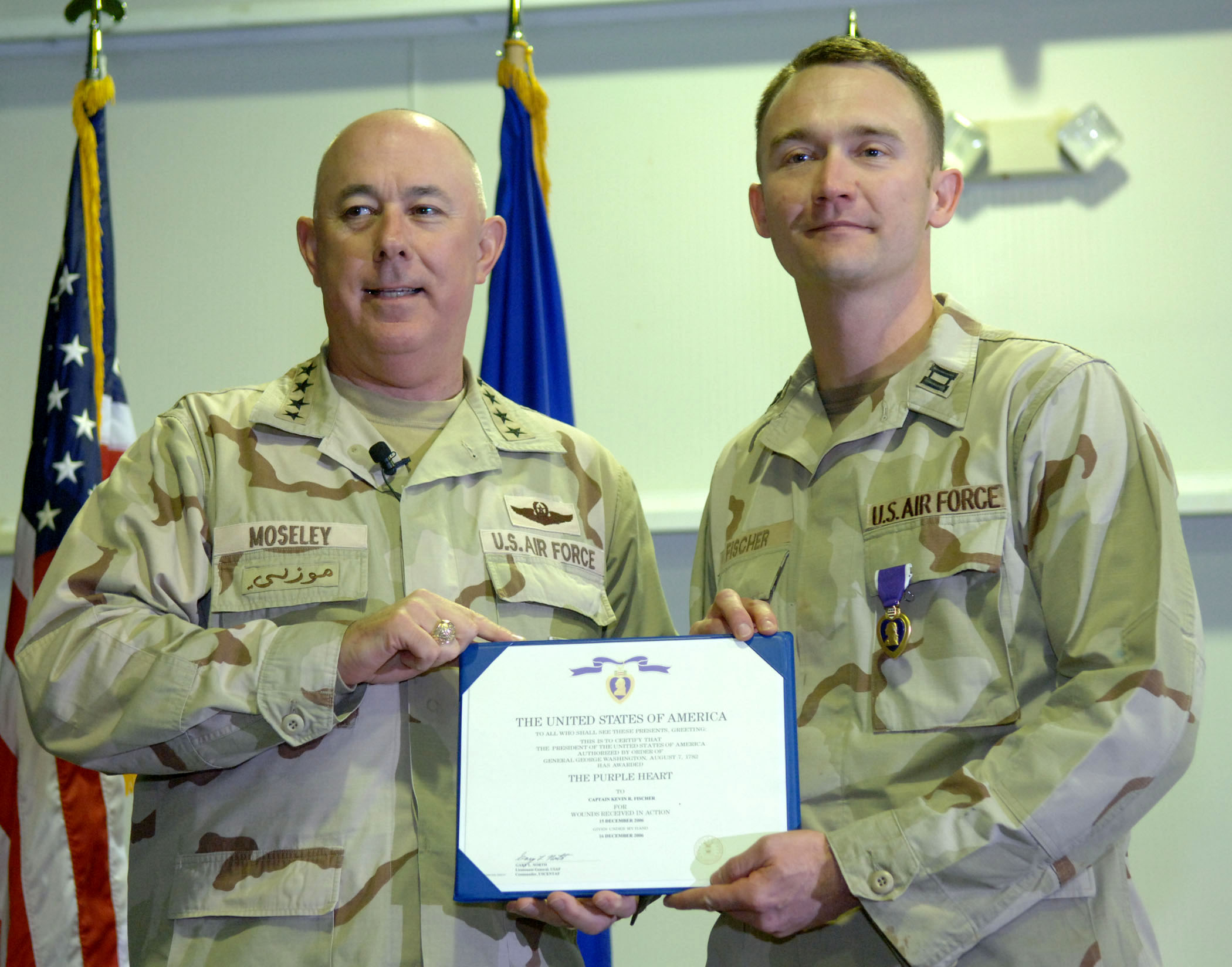 Physician assistant receives Purple Heart > Air Force > Article Display