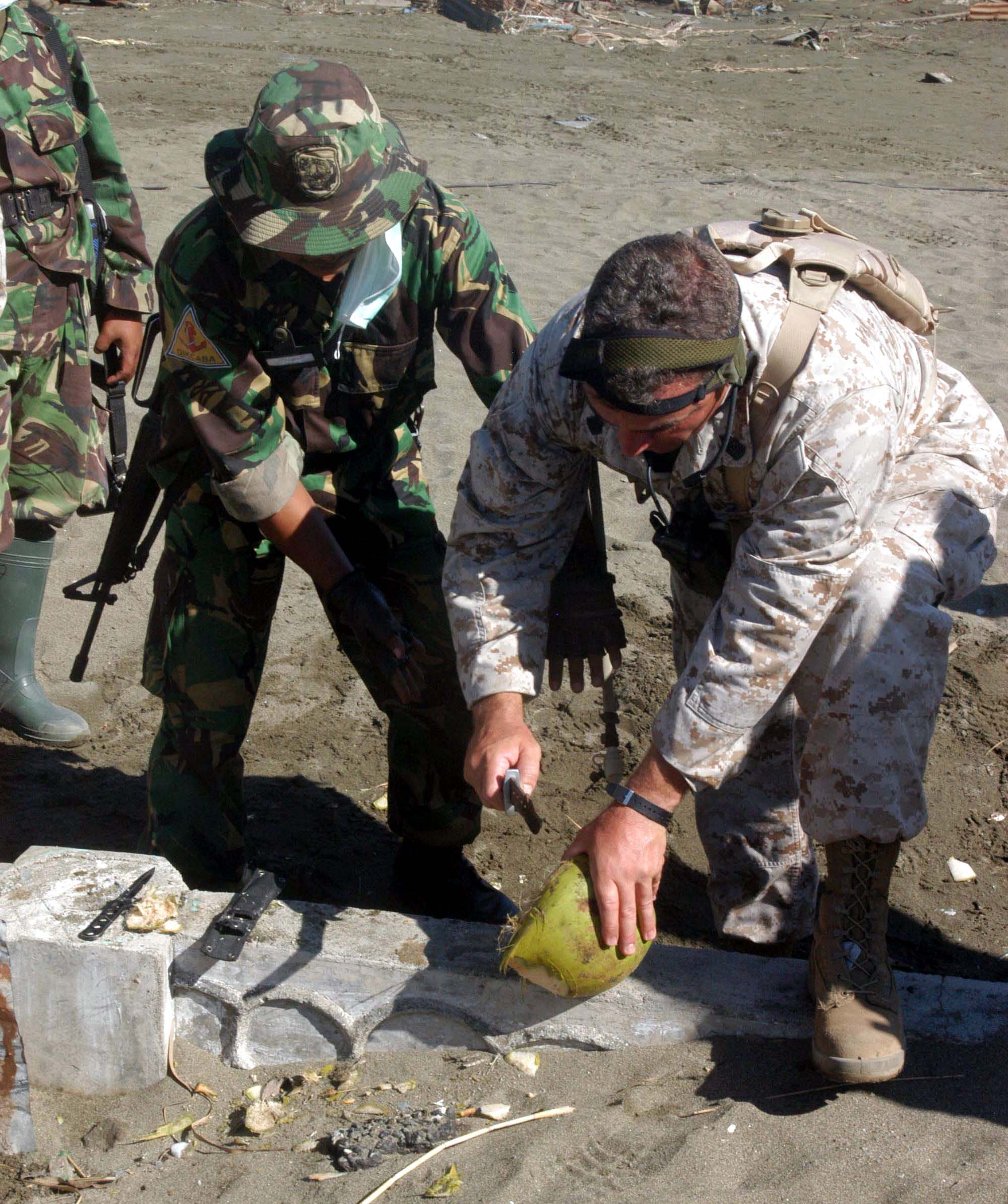 Marine Sgt Maj David Bullock With The 15th Marine Expeditionary Unit
