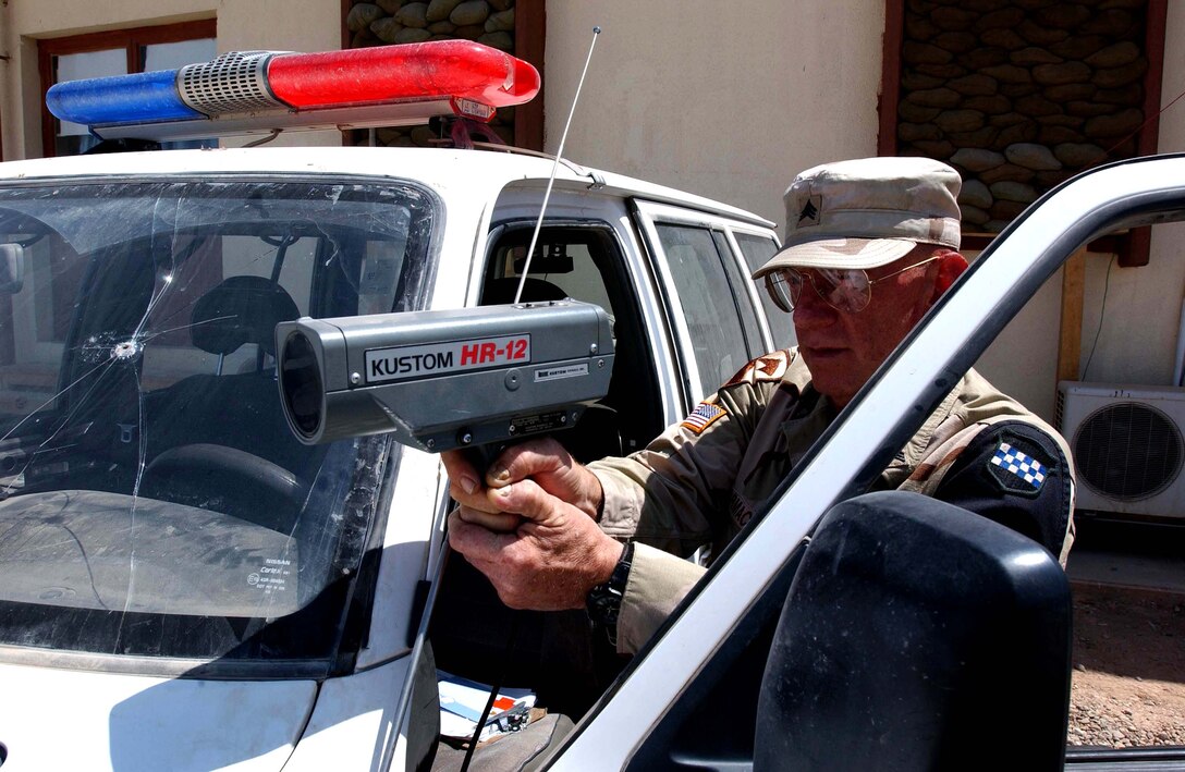 Army Sgt. Jack Cormack of the 362nd Military Police Battalion, Ashley ...