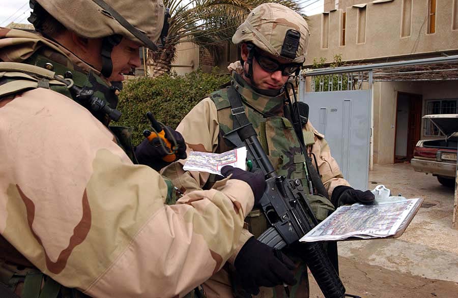 Soldiers from 3rd Brigade Combat Team, 1st Infantry Division, confirm ...