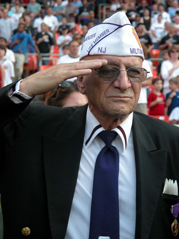 Louis Spinelli, national commander for the Military Order of the Purple ...