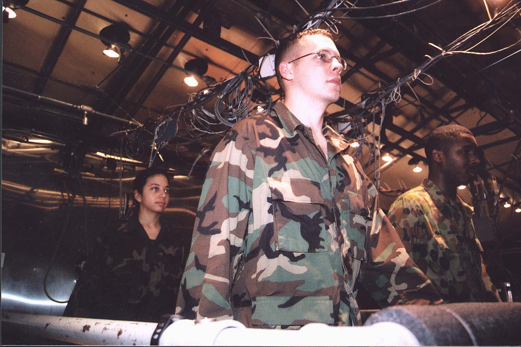 Cpl. Jeremy Whitsitt, foreground, and a fellow human research volunteer ...