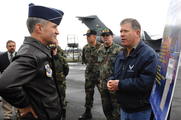 Maj. Gen. James Hawkins visits McChord