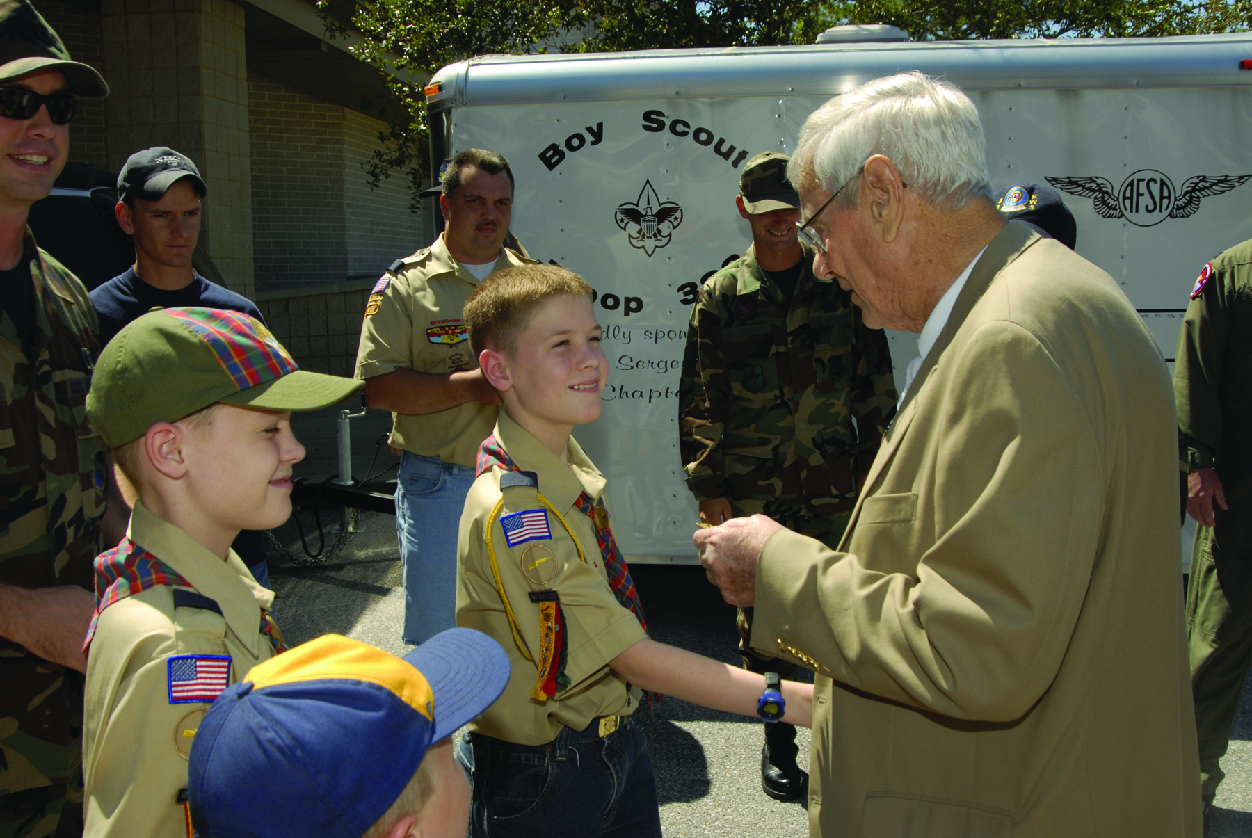 Retired Chief Airey honored by local Boy Scouts
