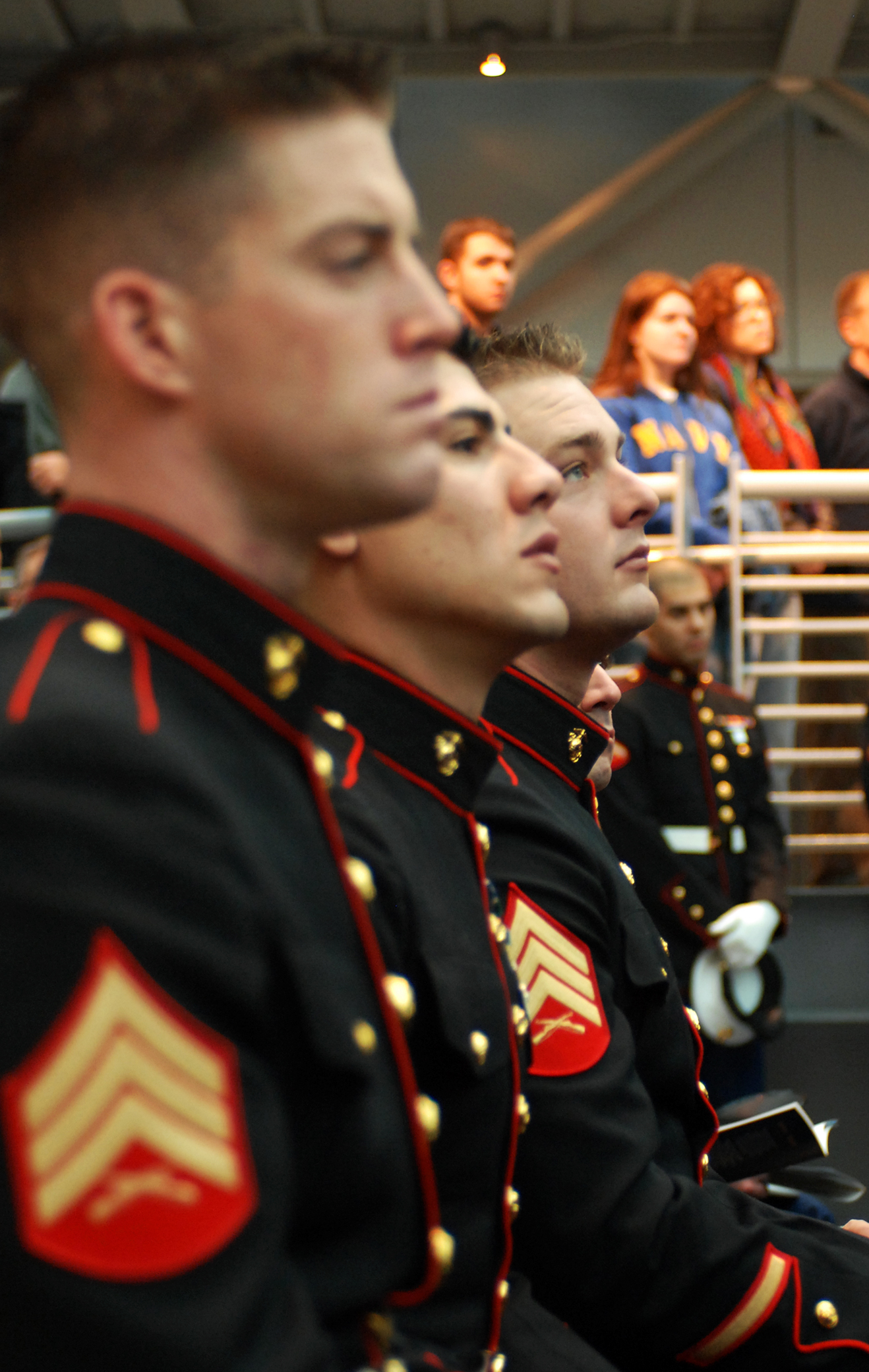 Brother Marines attend a ceremony for Medal of Honor recipient U.S ...