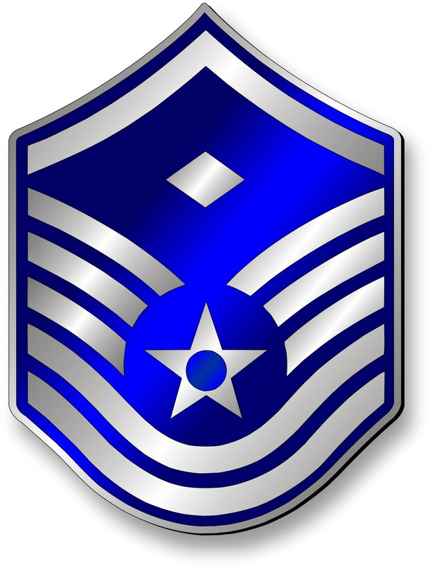 Master Sergeant MSgt Stripes Metallic 