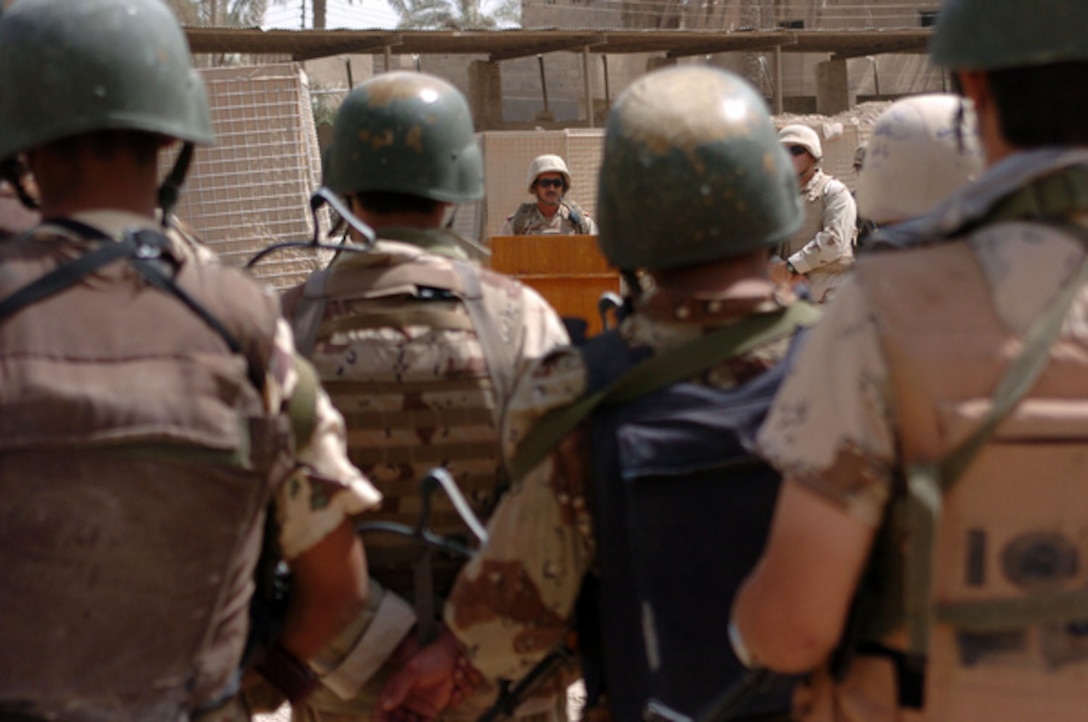 FOB CONSTITUTION, Baghdad - Gen. Aziz Swady, commander of 3rd Brigade ...