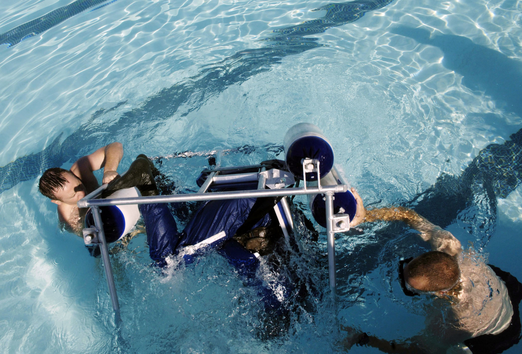 Practicing to be safe in the water > Air Force > Article Display