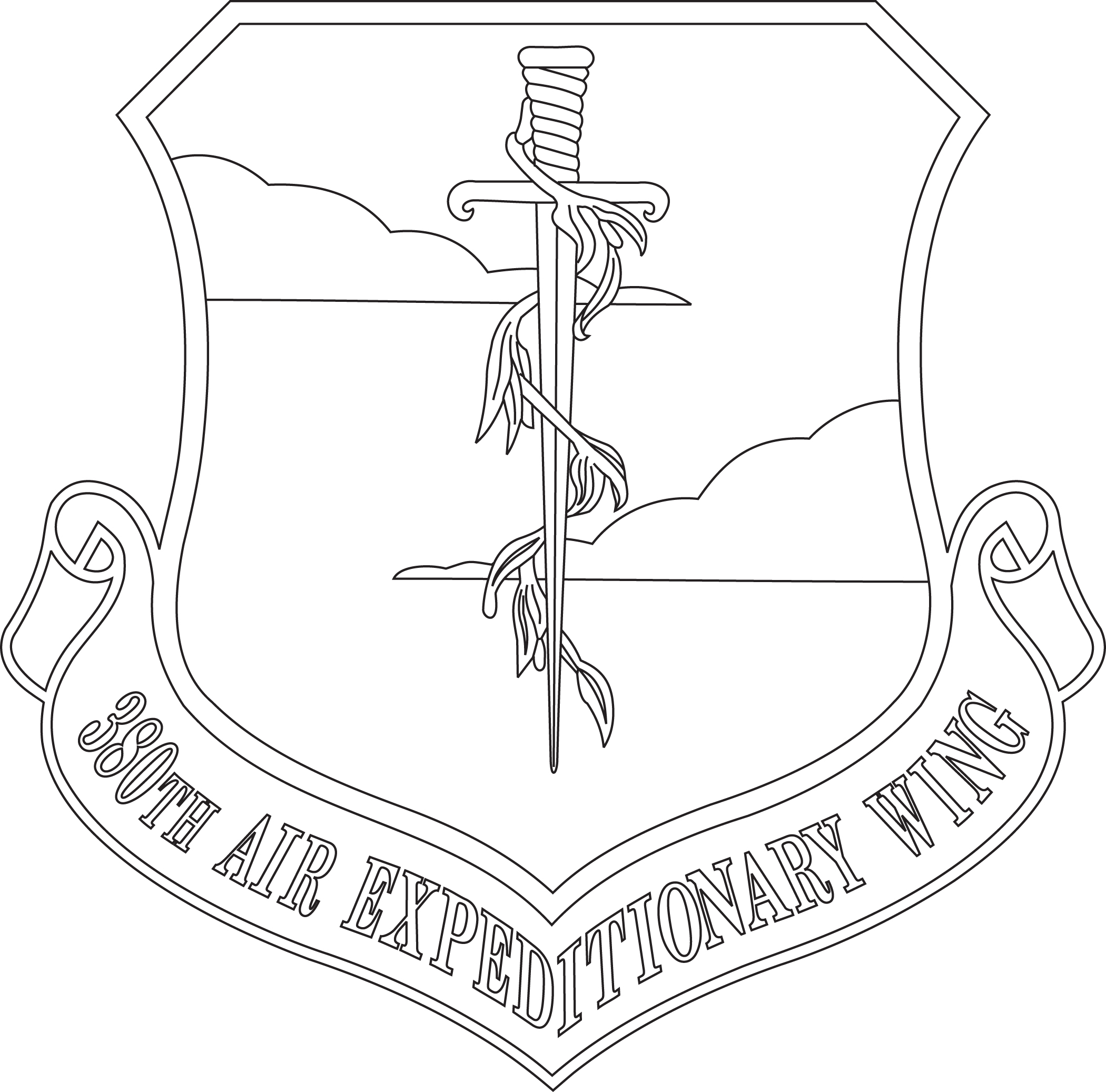 air force symbol coloring page