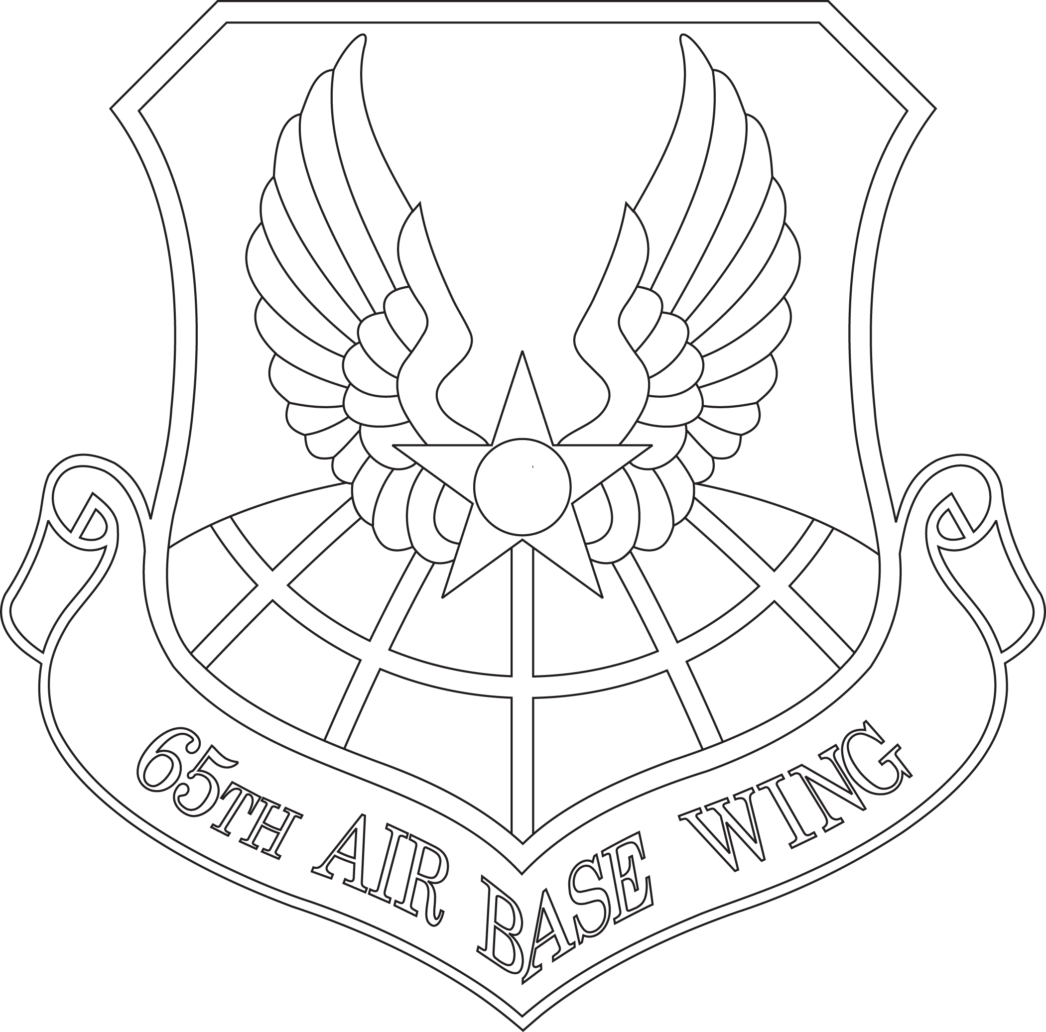 65th Air Base Wing (Black & White)
