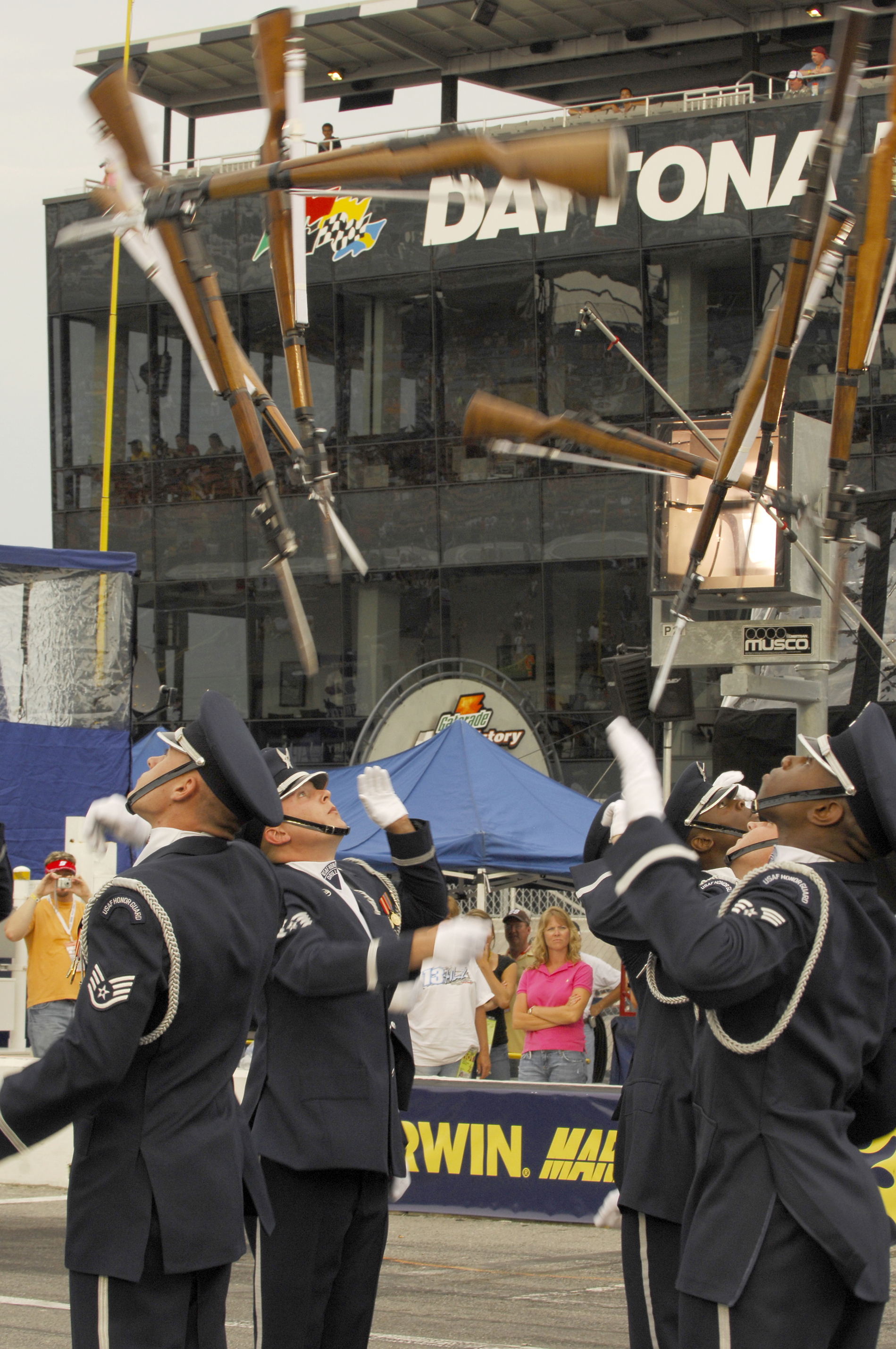 Air Force Drill Team performs at NASCAR Daytona > Air Force Honor Guard ...
