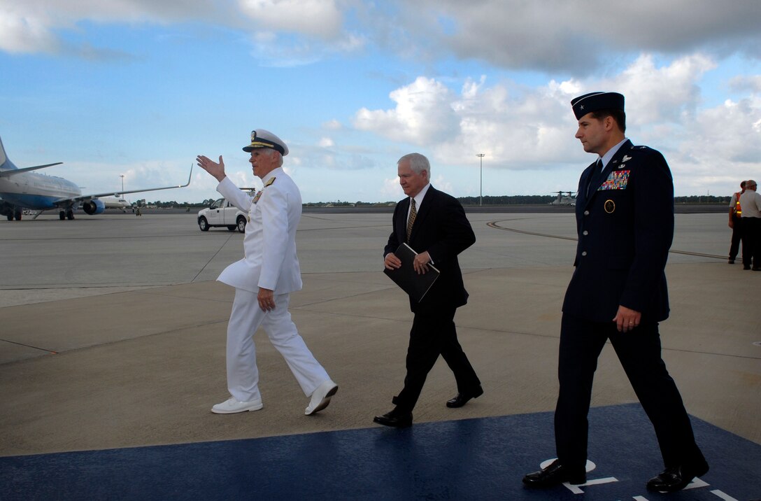 U.S. Navy Adm. William Fallon, commander of U.S. Central Command ...