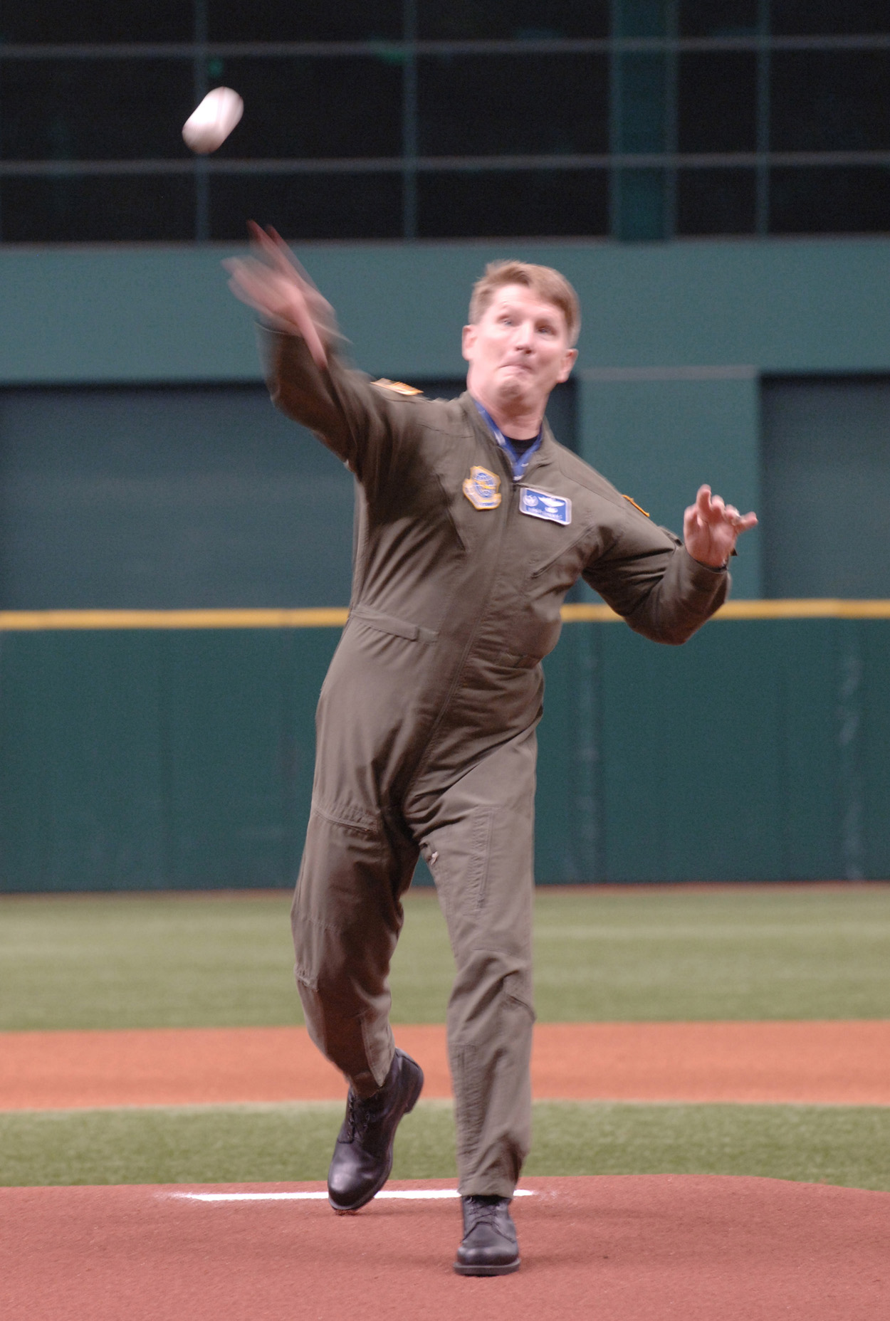 Throwing the first pitch > MacDill Air Force Base > Article Display