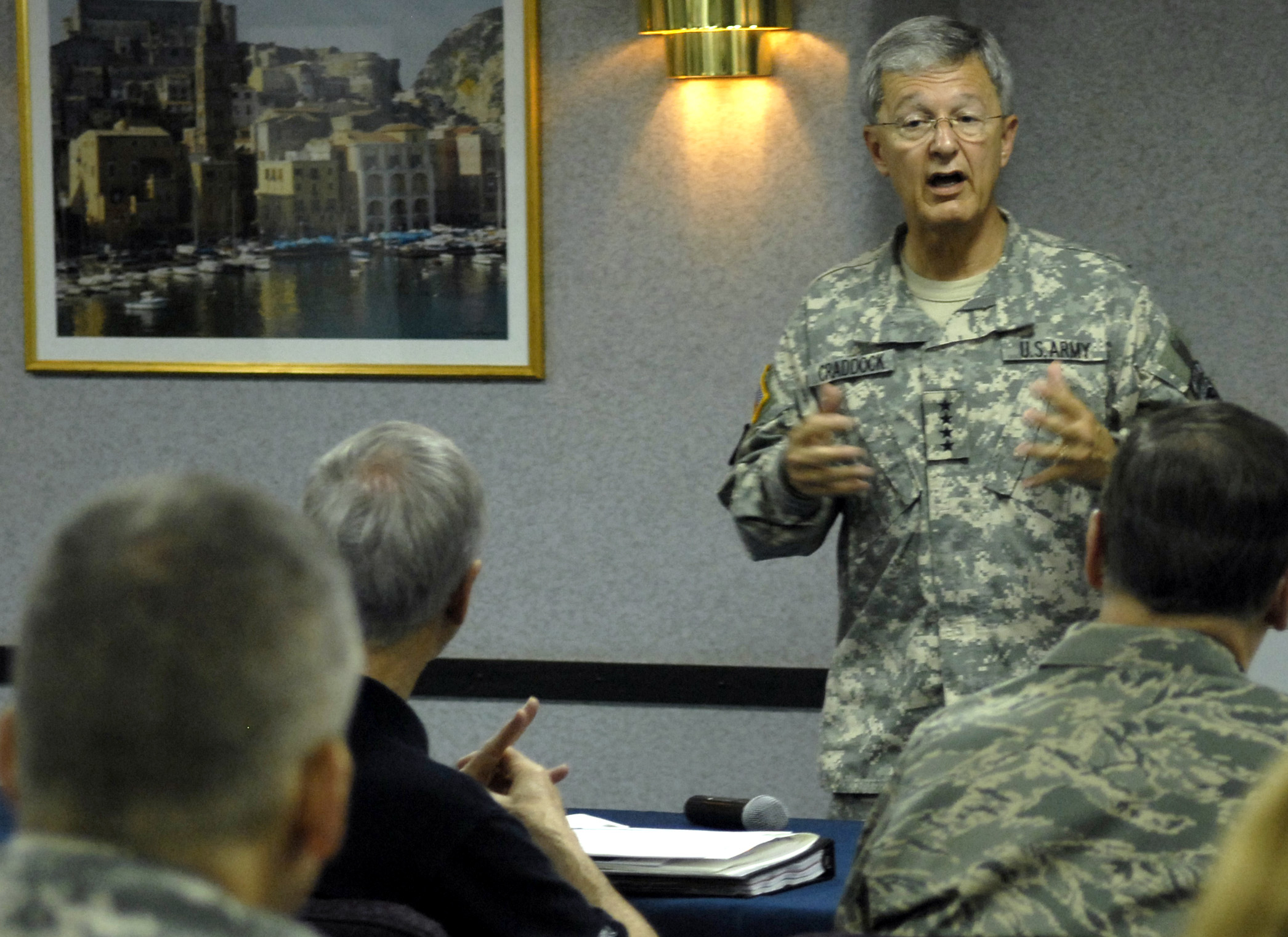 U.S. Army Gen. John Craddock, commander of U.S. European Command ...