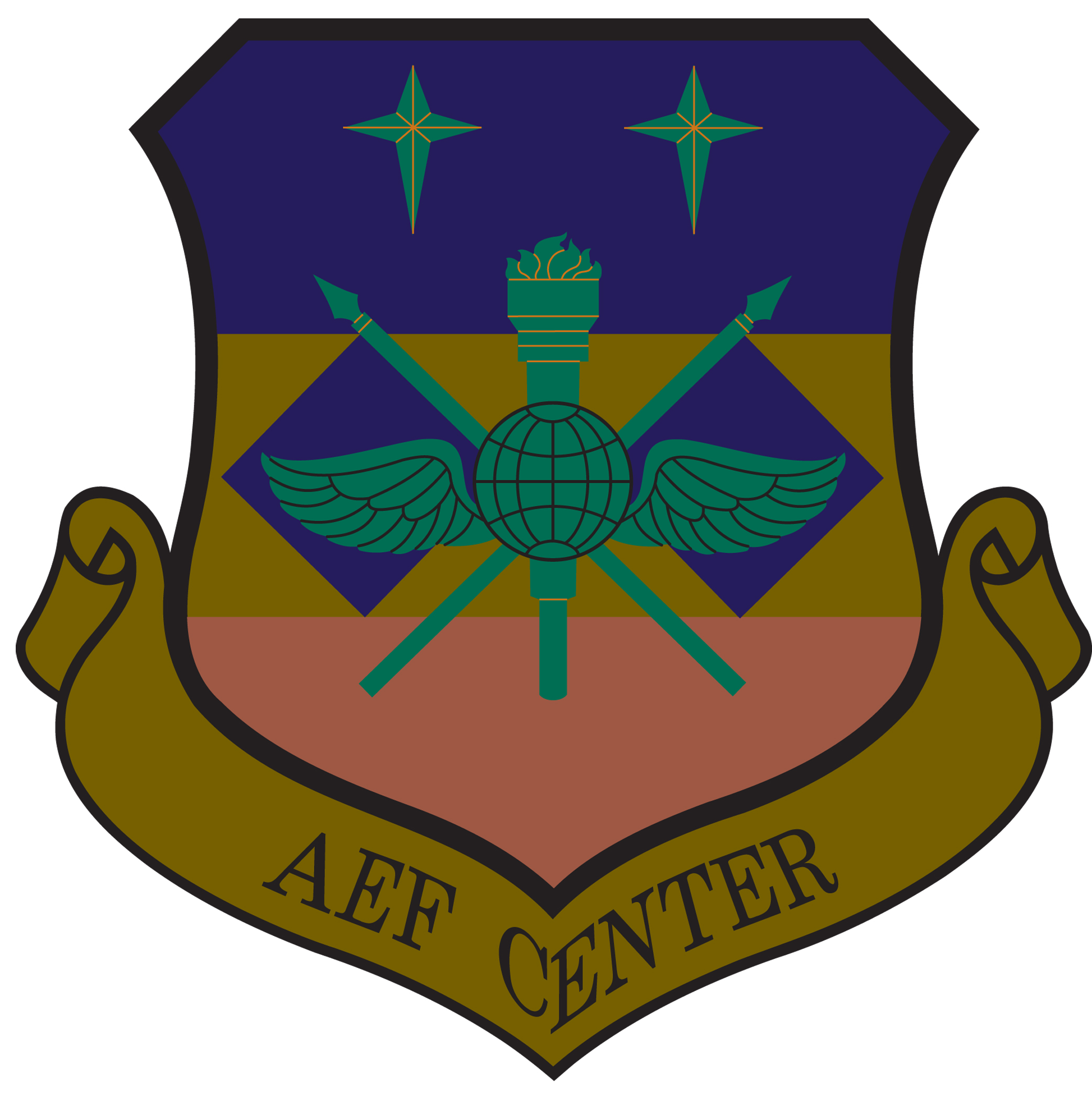 Air & Space Expeditionary Force Center Shield (Camouflage)