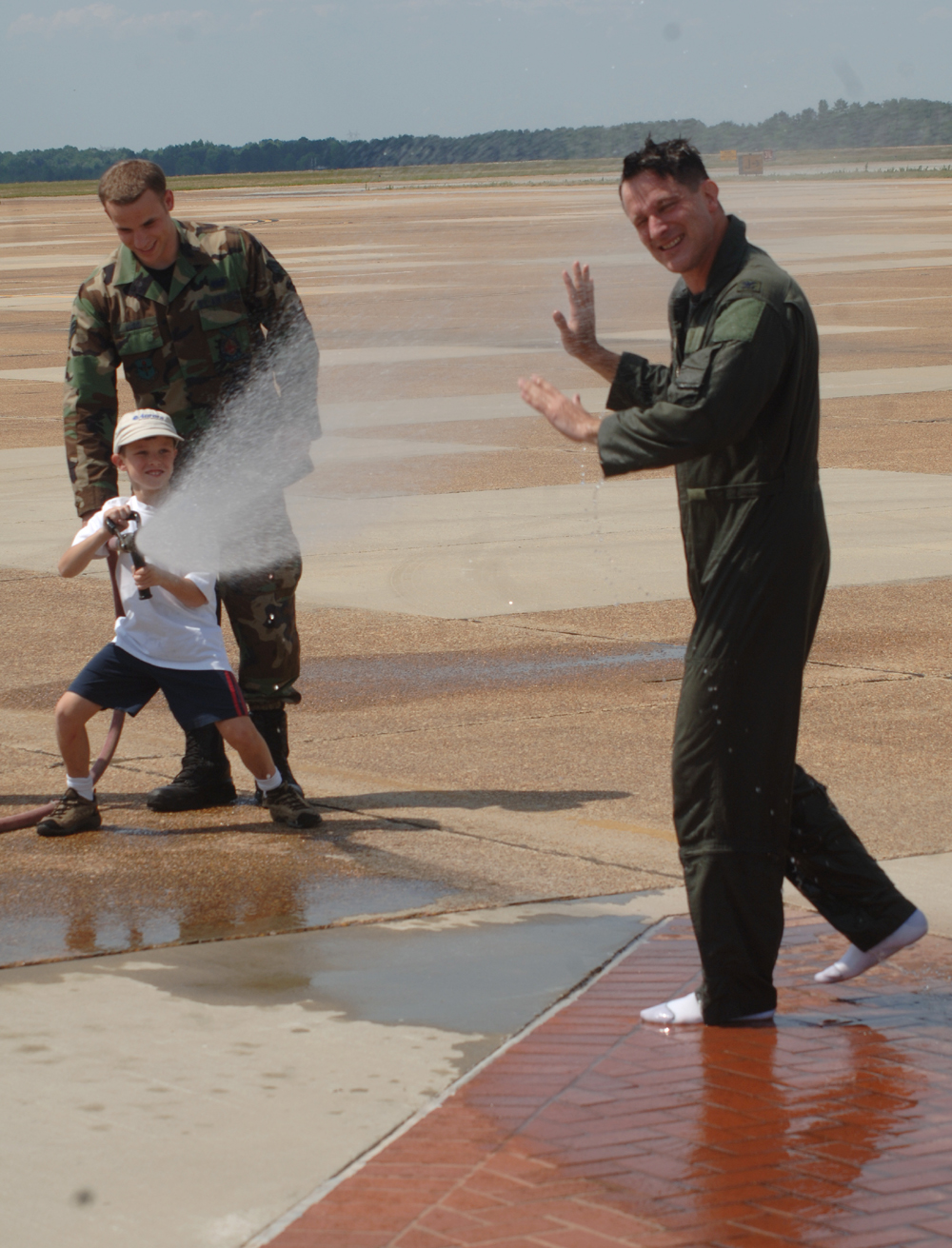 Colonel Baker has a 'wet' farewell > Columbus Air Force Base > Article ...