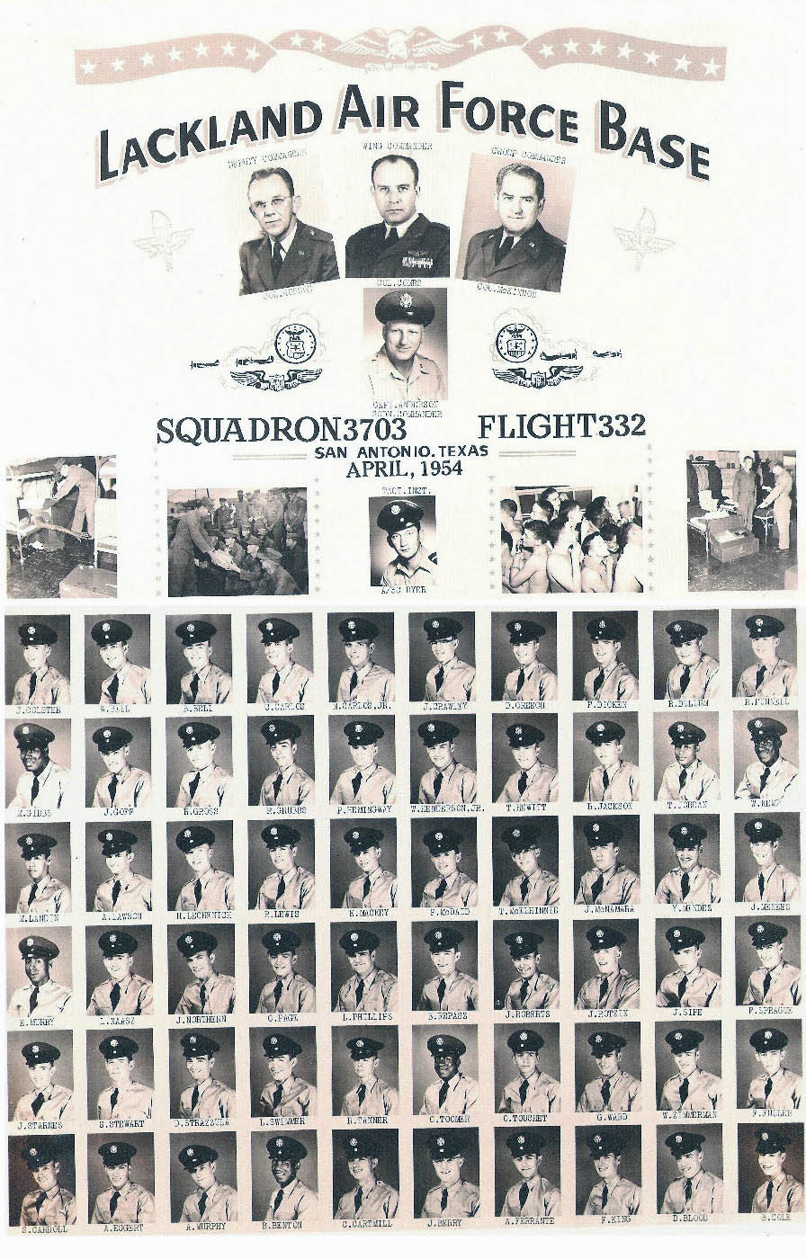 3703 Flt 332 YB Apr 1954