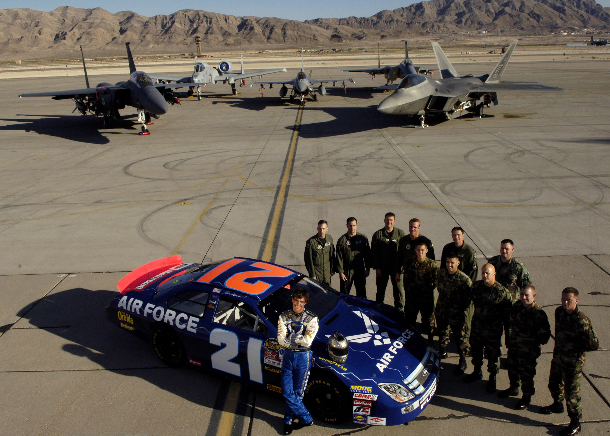 Air Force NASCAR driver visits Nellis > Air Force > Article Display