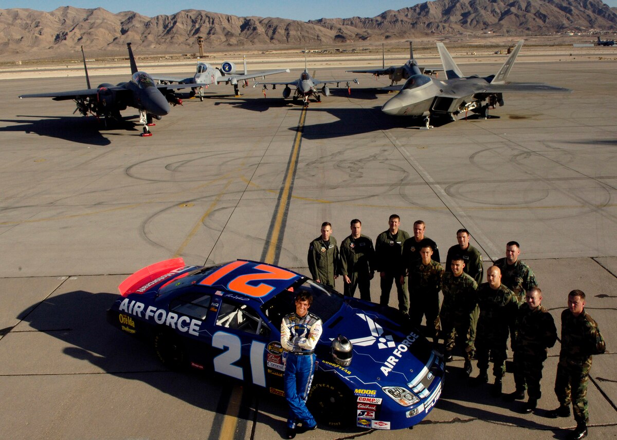 Air Force NASCAR driver visits Nellis > Air Force > Article Display