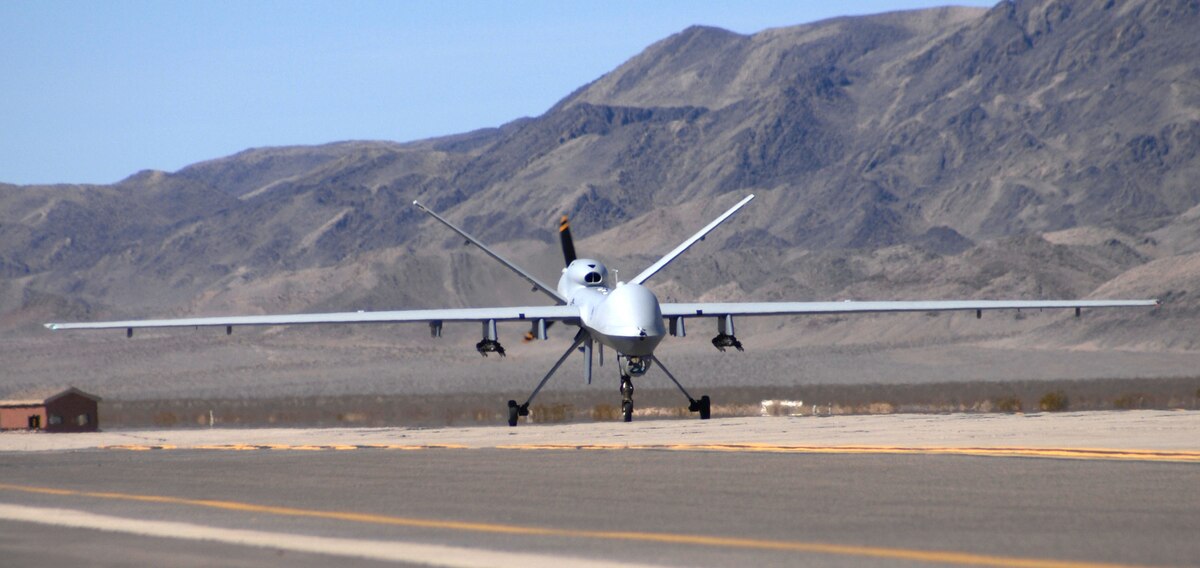 First MQ-9 Reaper lands at Creech Air Force Base > Air Combat Command ...