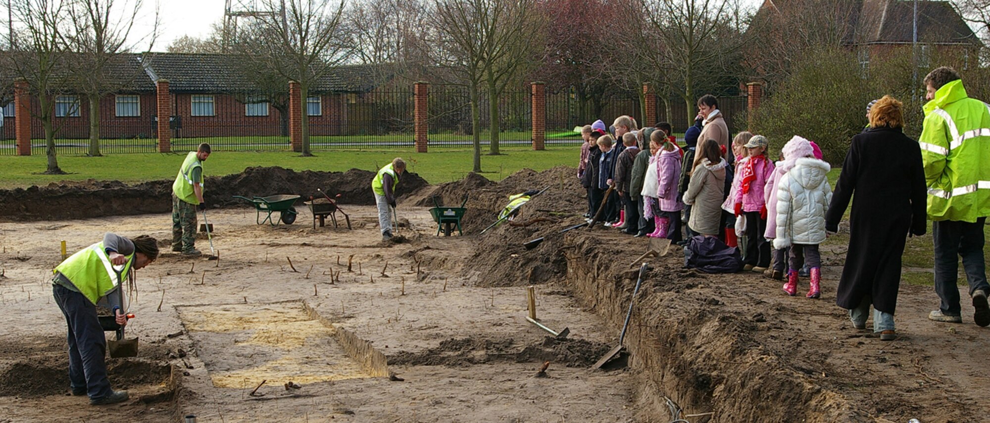 Local students visit archeological site > Royal Air Force Mildenhall > News